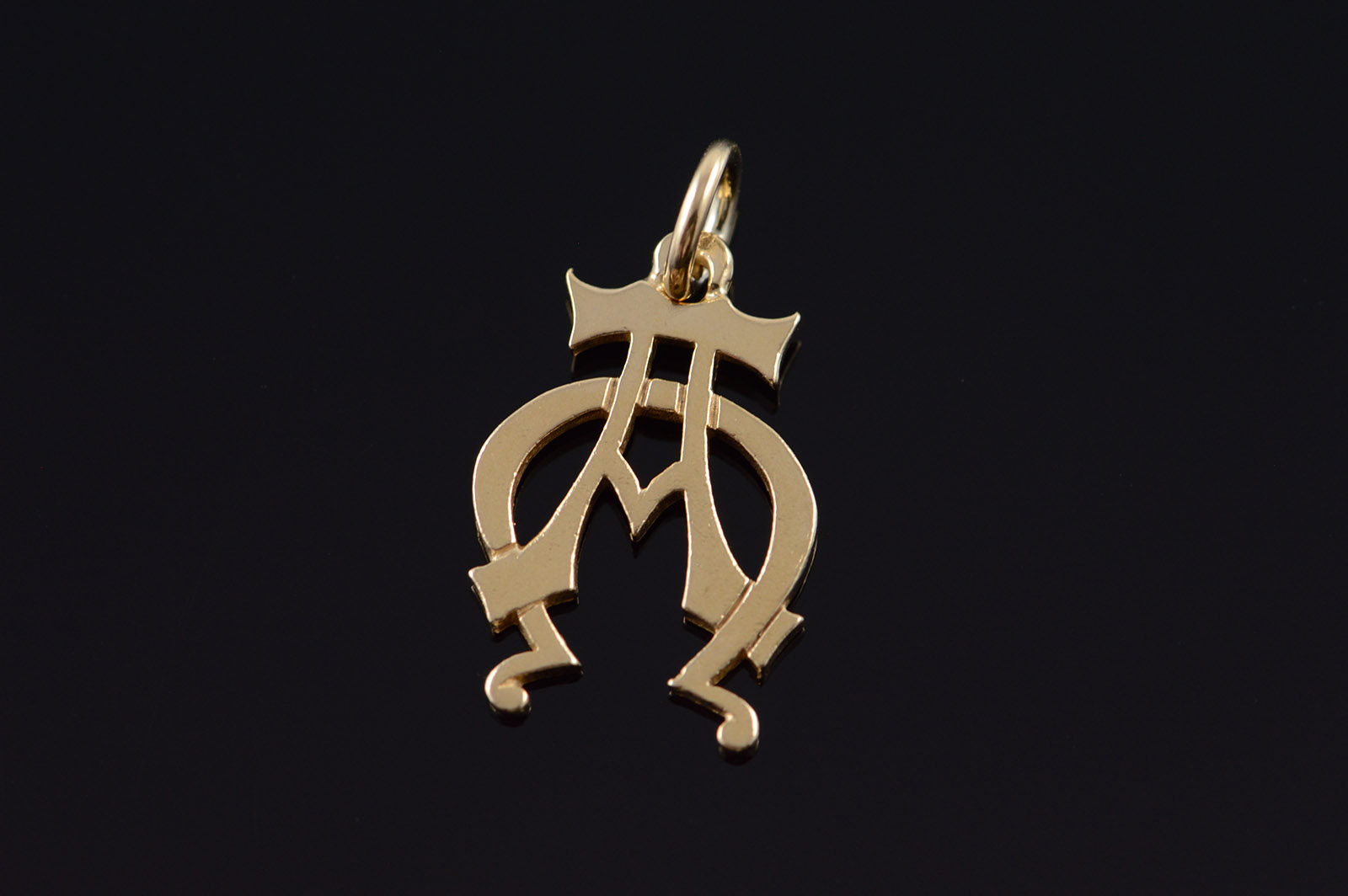 14K Pie Omega Greek Symbol Fraternity Yellow Gold Charm/Pendant ...
