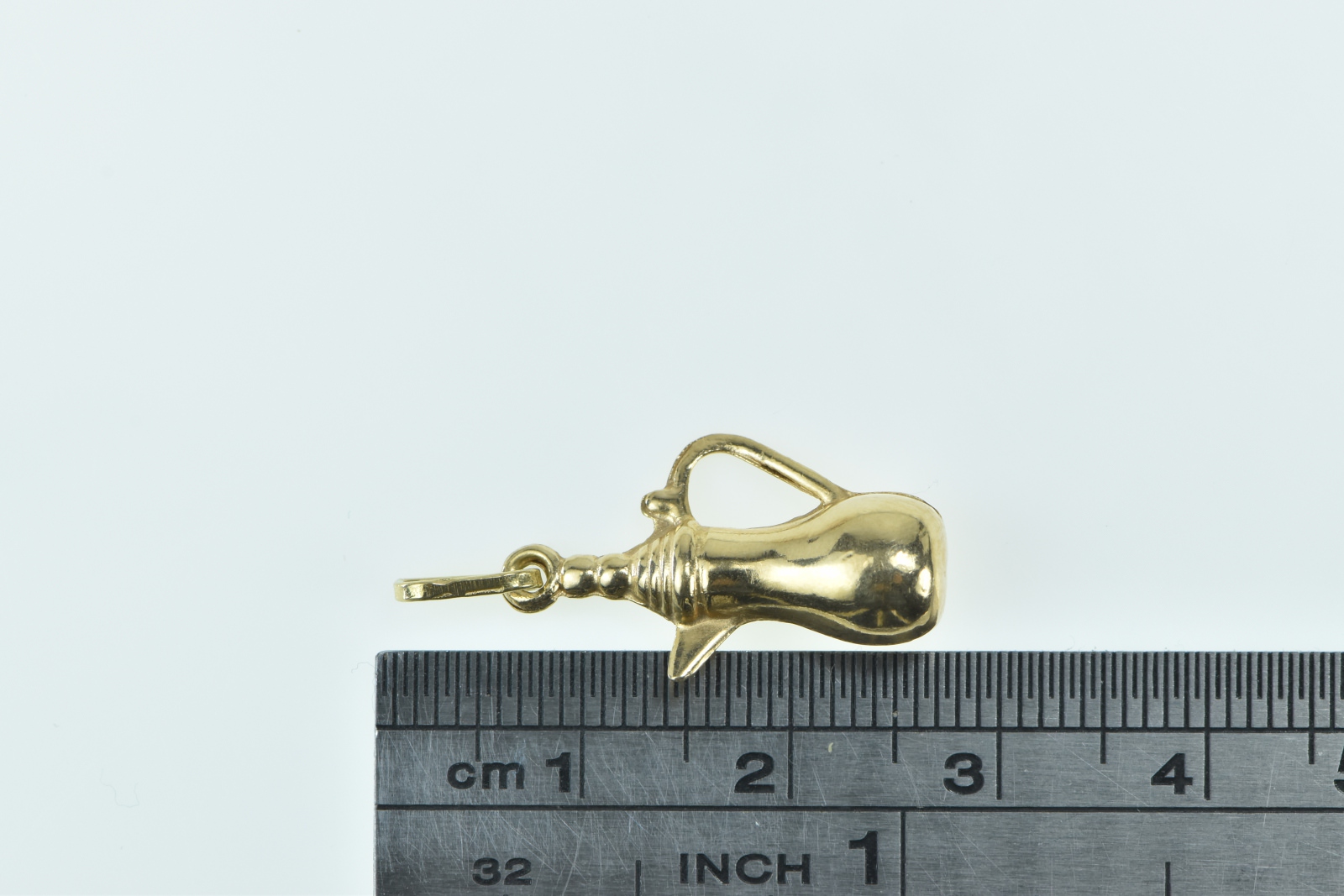 14K Puffy Vase Carafe Pitcher Vintage Yellow Gold Charm/Pendant ...