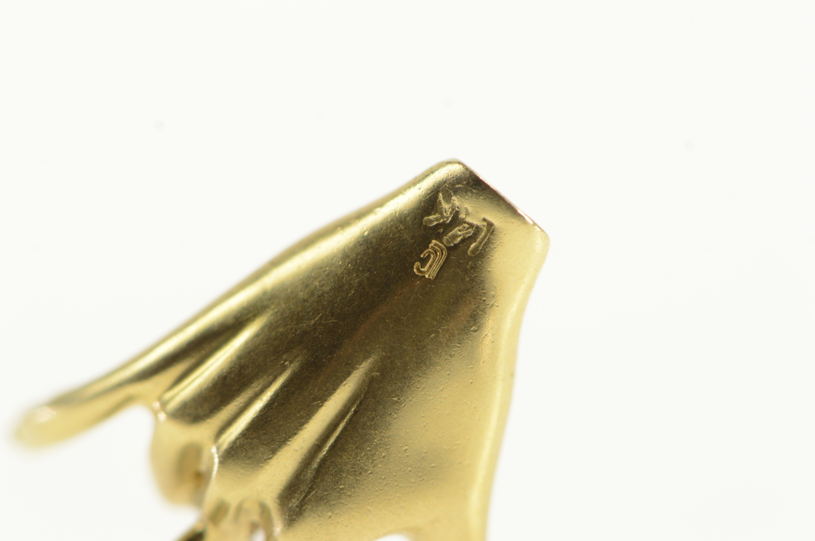 14K Shaka Sign Aloha Hang Loose Hand Gesture Yellow Gold Charm/Pendant ...