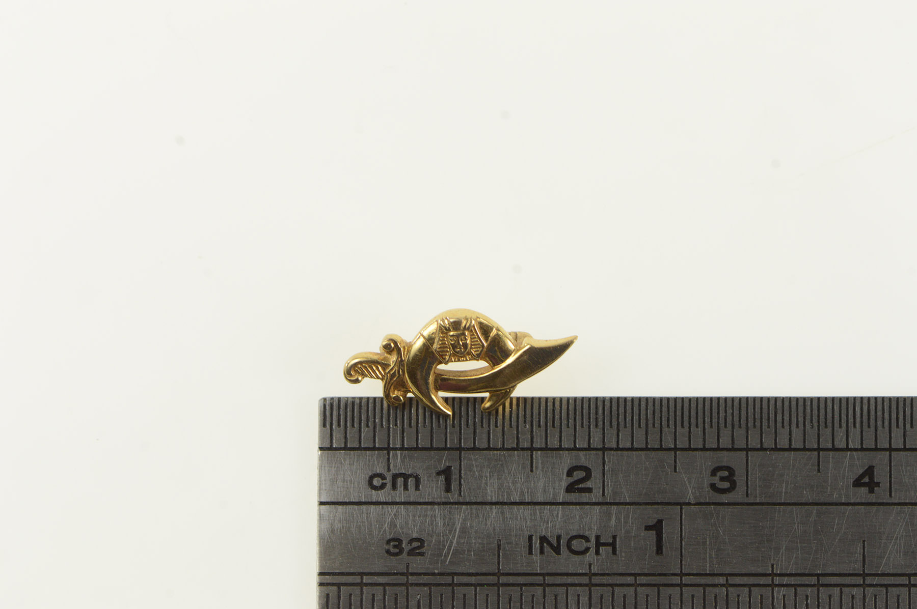 14K Shriners Symbol Emblem Scimitar Lapel Yellow Gold Pin/Brooch ...