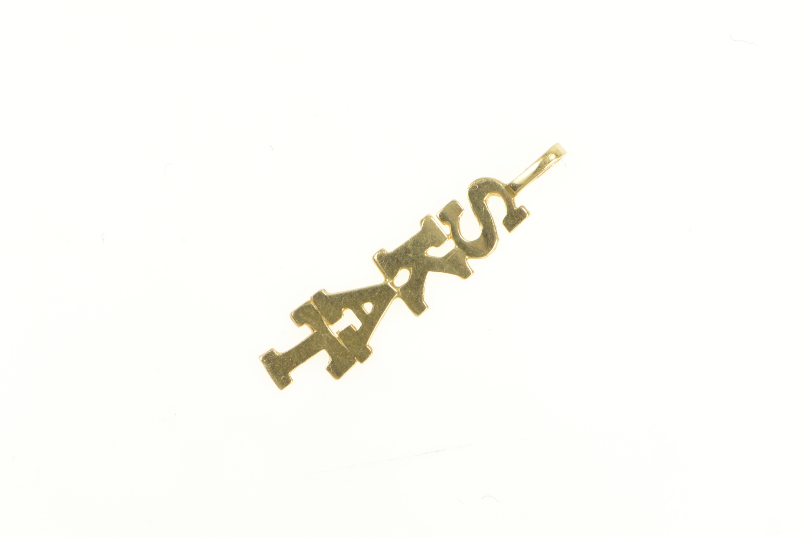 14K Skat Word Cut Out Letter Yellow Gold Charm/Pendant | Property Room