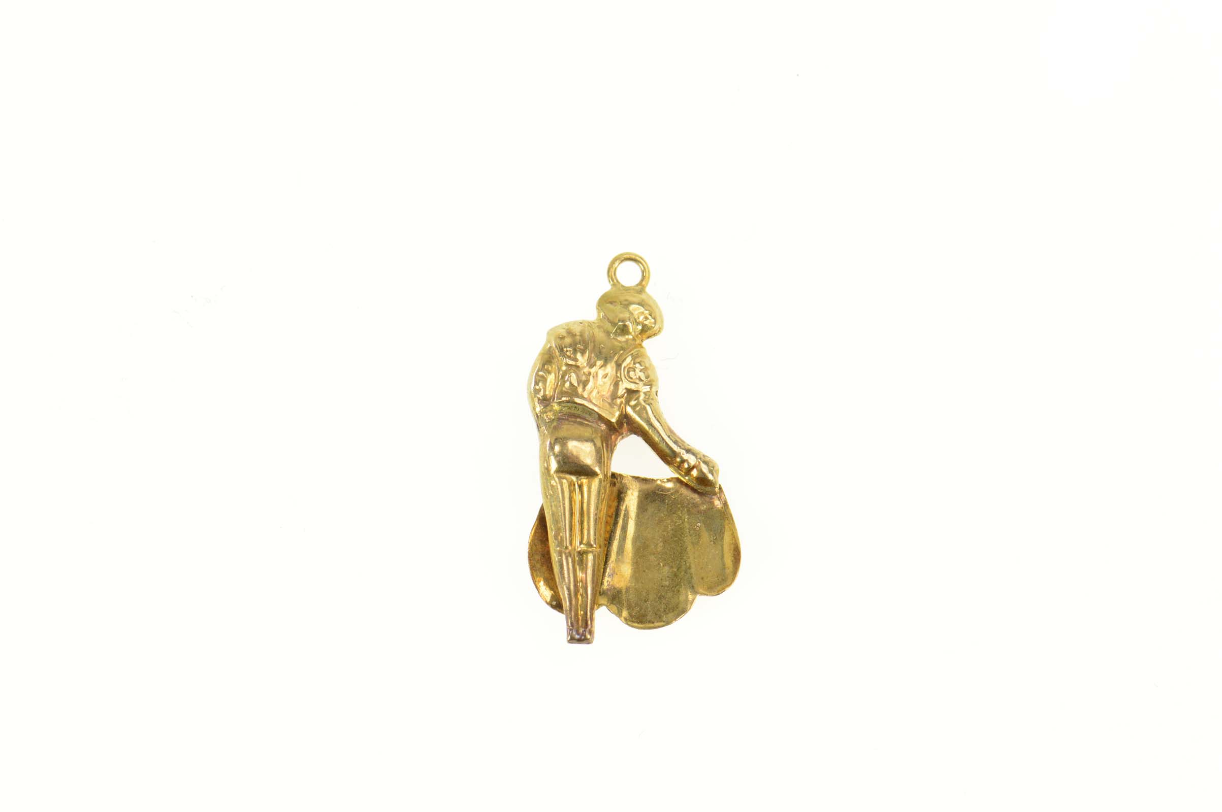 14K Spanish Matador Bull Fighter 3D Spain Yellow Gold Charm/Pendant ...