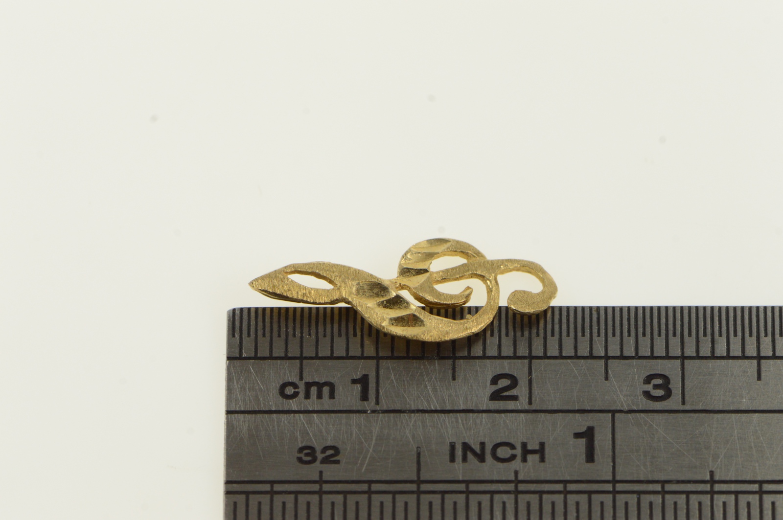 14K Treble Clef Music Symbol Musician Yellow Gold Charm/Pendant ...