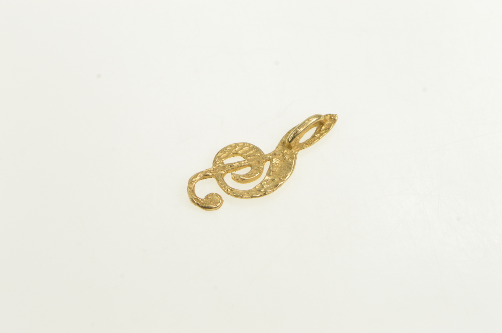14K Treble Clef Music Symbol Musician Yellow Gold Charm/Pendant ...