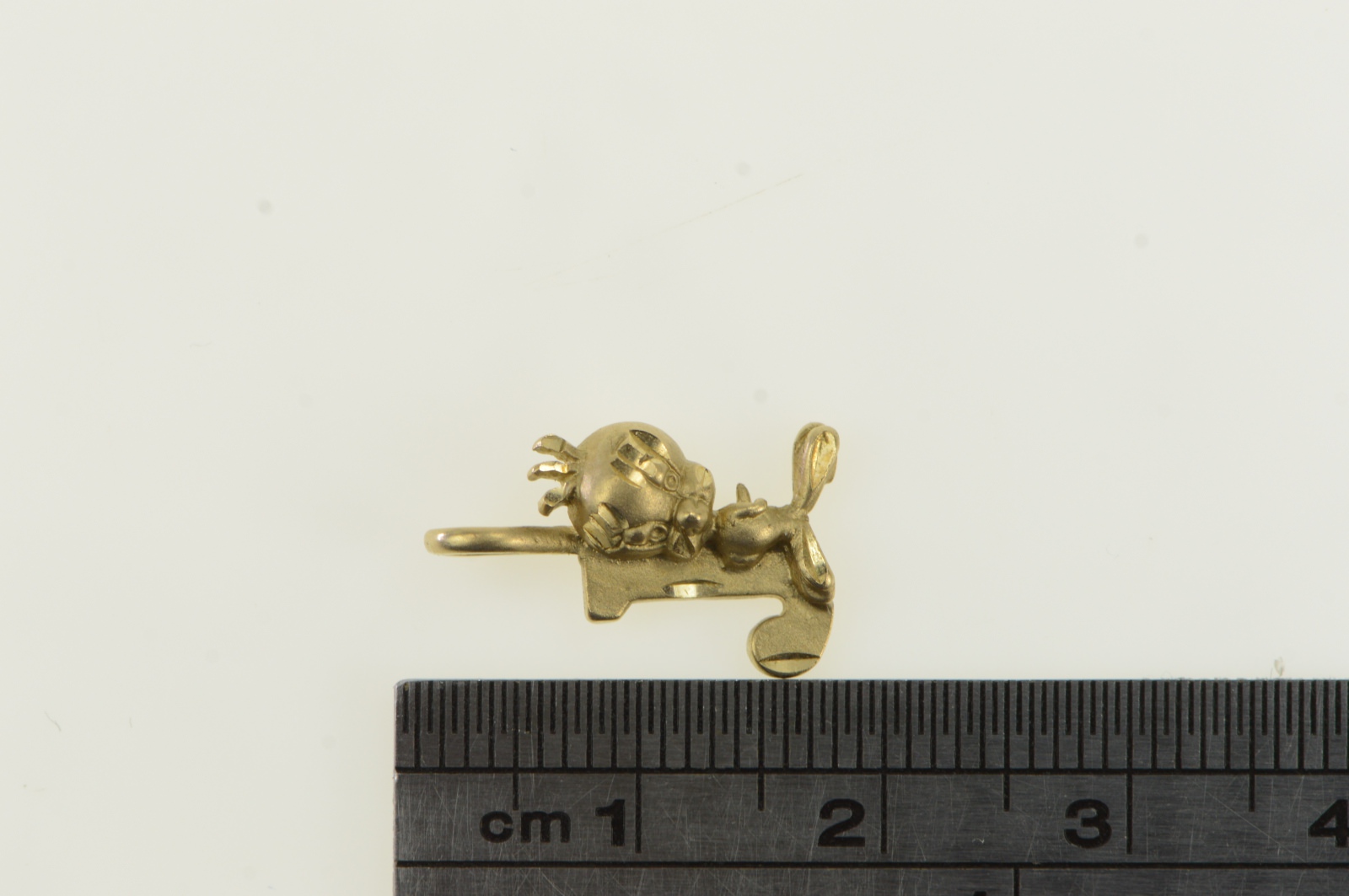 14K Tweety Bird J Letter Initial Warner Bros. Yellow Gold Charm/Pendant ...