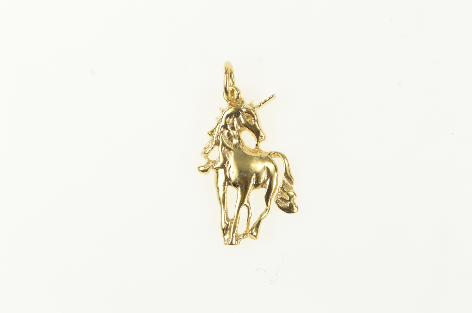 14K Unicorn Unique Symbol Magic Animal Yellow Gold Charm/Pendant ...