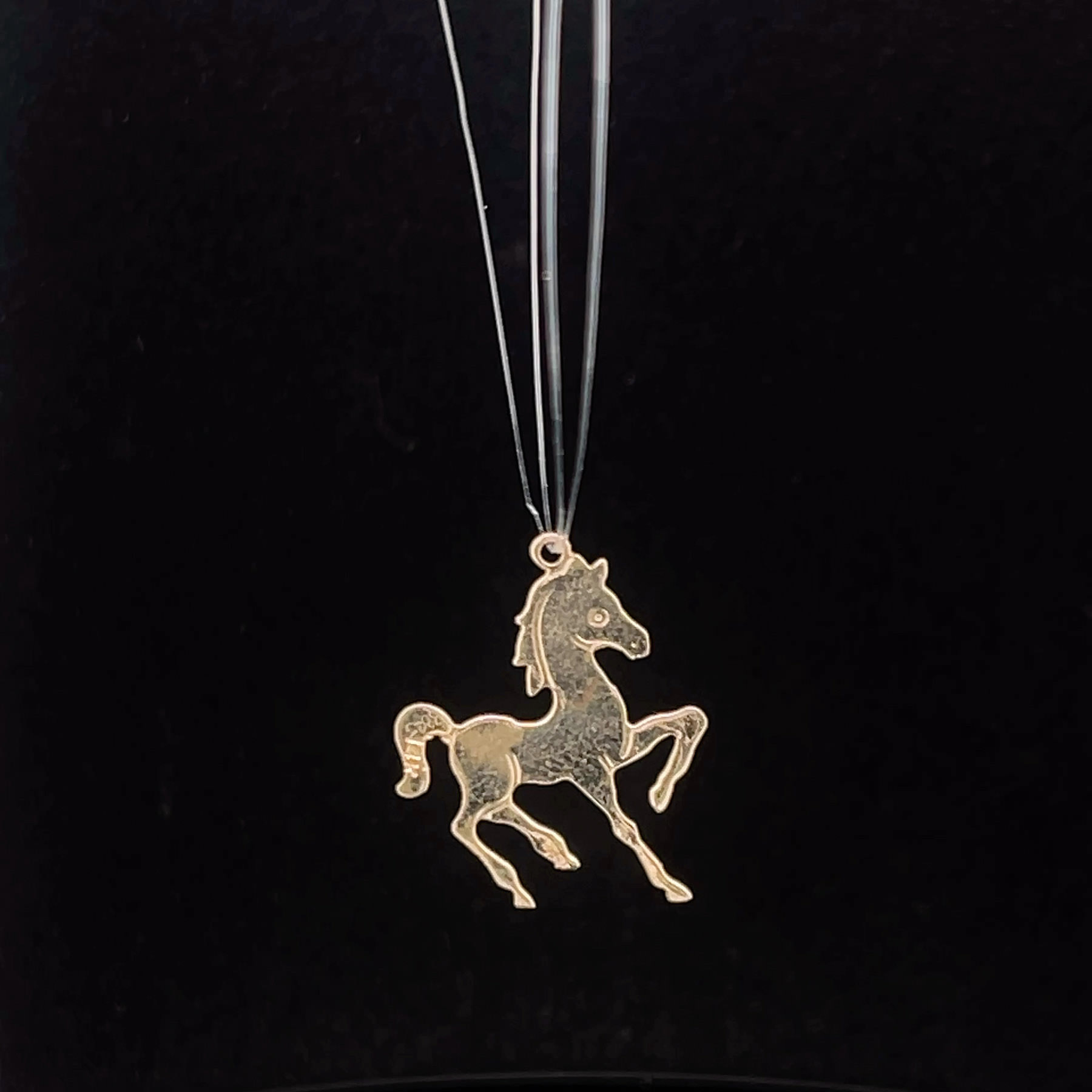 14K Unicorn Unique Symbol Magical Animal Yellow Gold Charm/Pendant ...