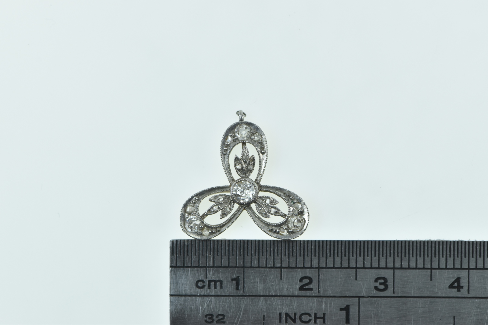 14K Victorian Clover Flower Ornate Antique Yellow Gold Charm/Pendant ...