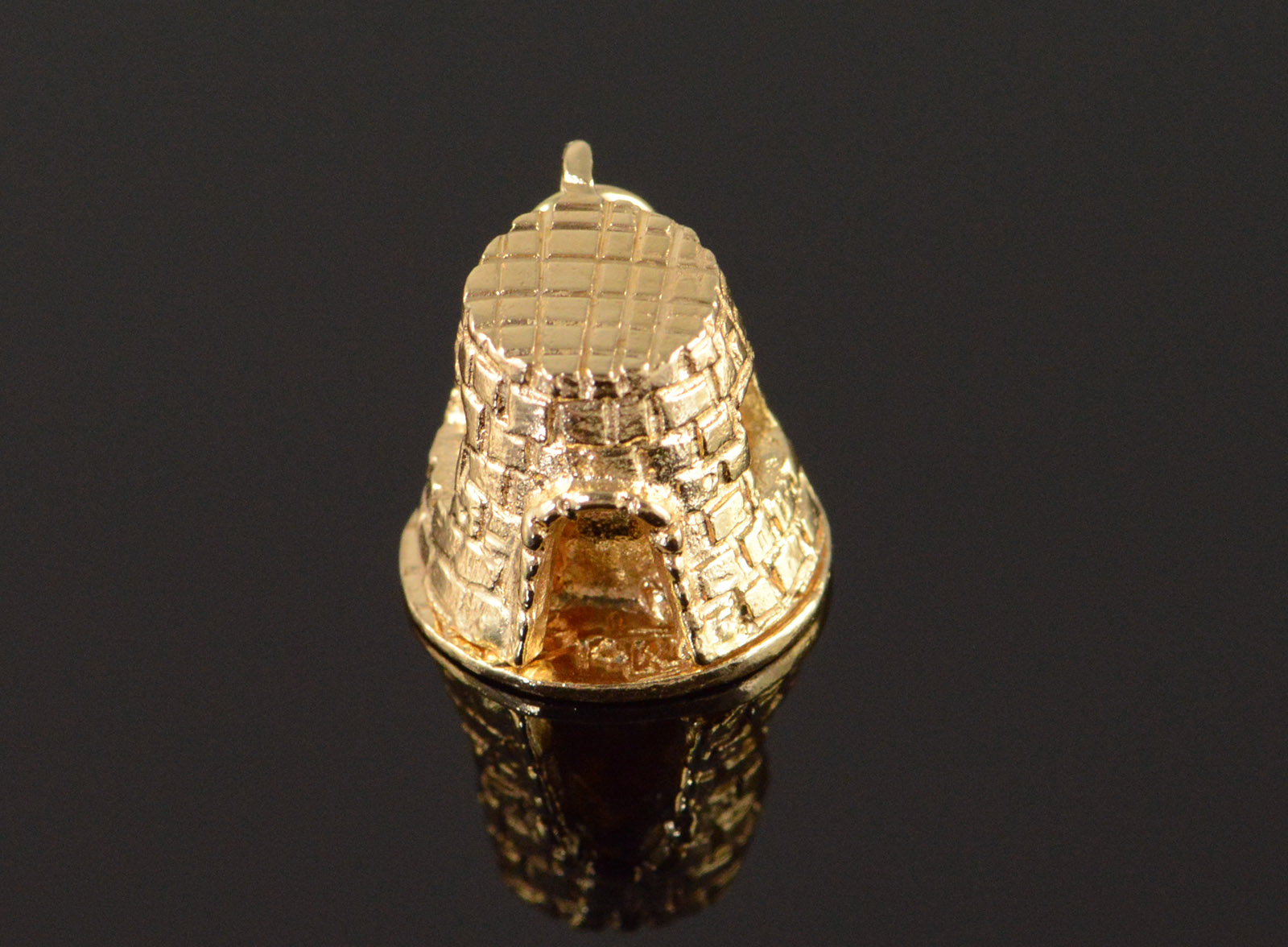 14K Virgin Island Turret Castle Opens! Articulated Yellow Gold Charm ...