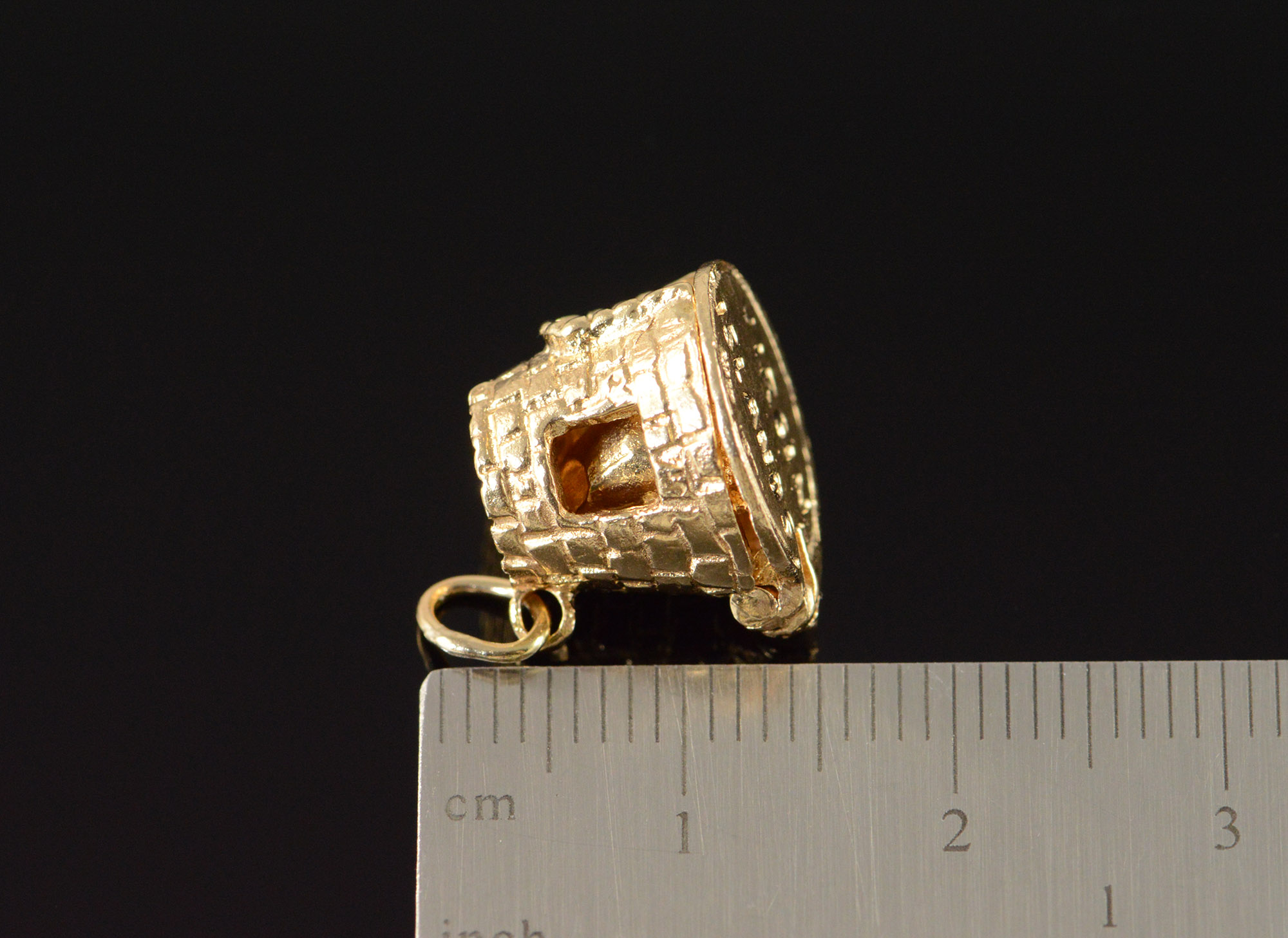 14K Virgin Island Turret Castle Opens! Articulated Yellow Gold Charm ...