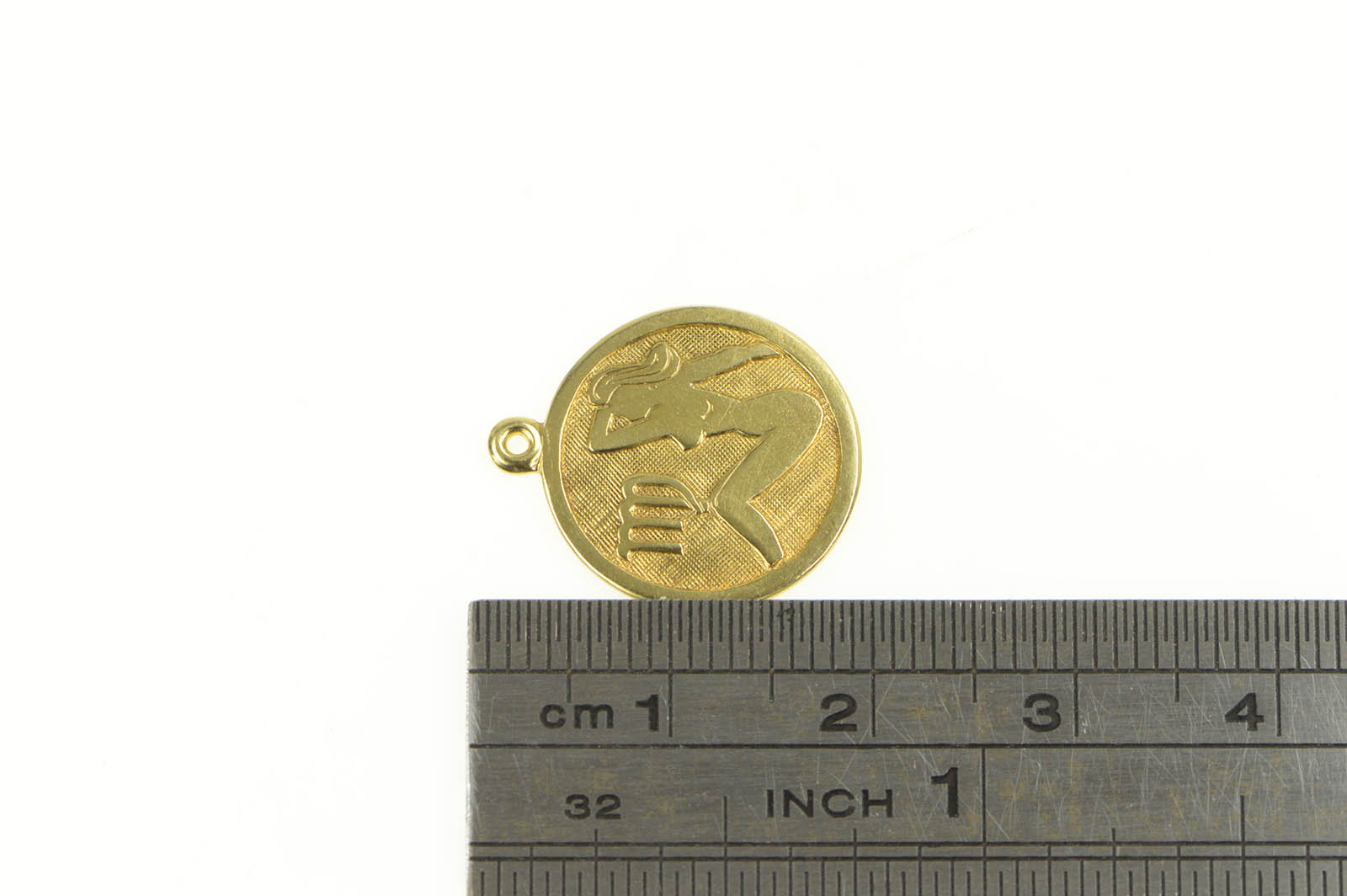 14K Virgo Astrology Zodiac Star Sign Maiden Yellow Gold Charm/Pendant ...