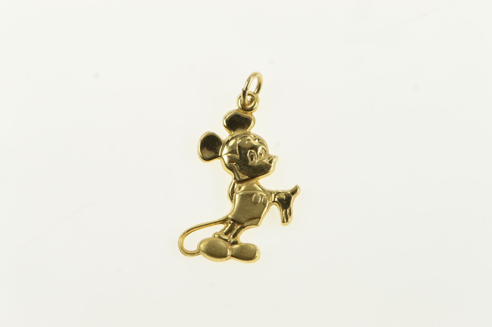 14K Walt Disney Productions Mickey Mouse Cartoon Yellow Gold Charm ...