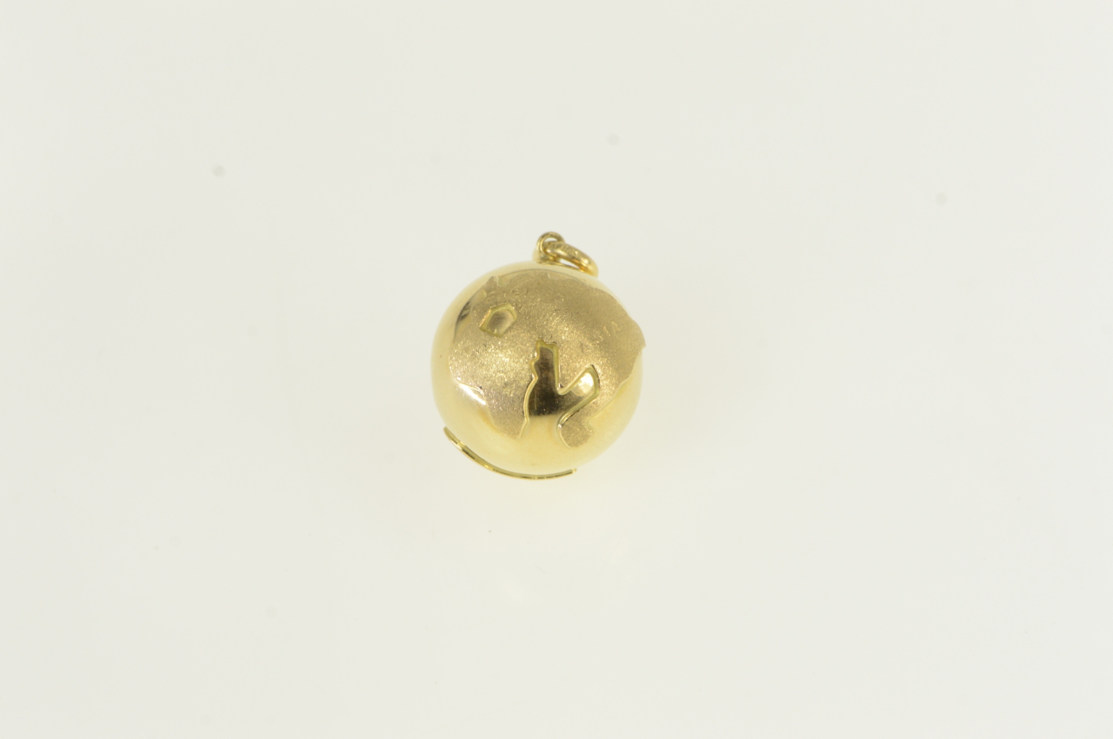 14K World Map Globe Vintage Geography Yellow Gold Charm/Pendant ...
