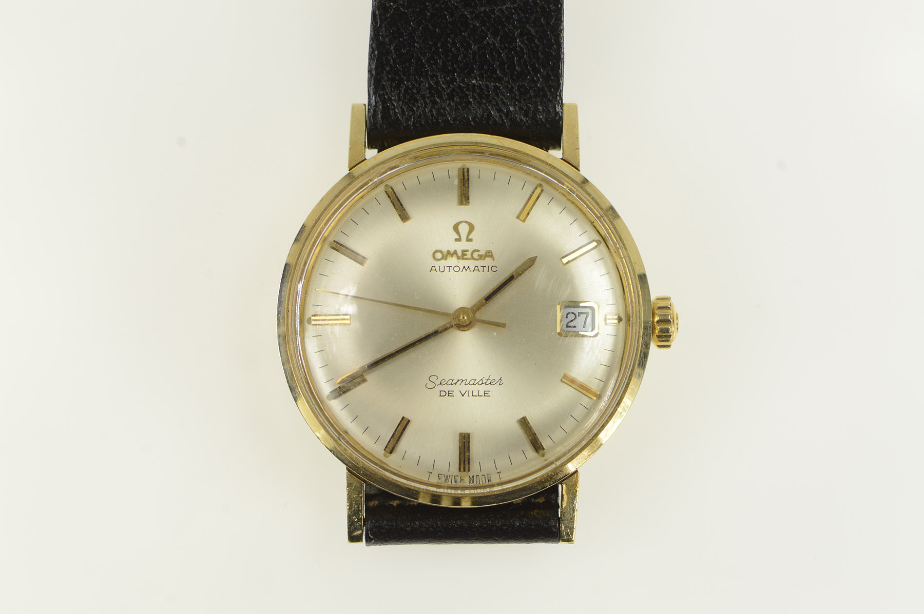 14K Yellow Gold Omega Seamaster DeVille Auto Vintage Watch - Men's ...