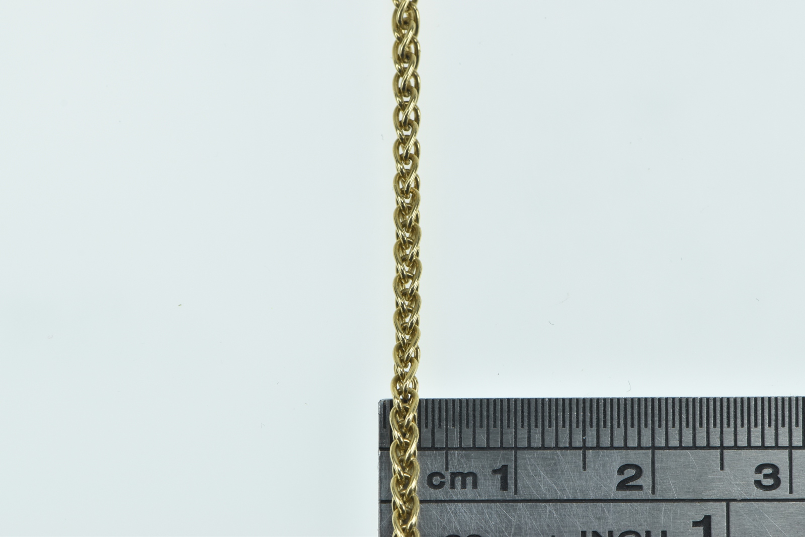 18K 2.2mm Chopard Wheat Palma Link Chain Yellow Gold Necklace 16.75 ...