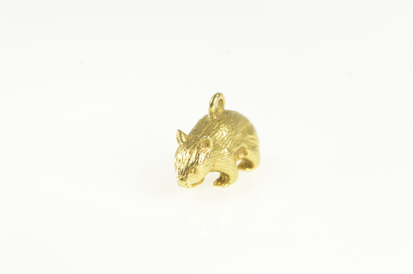 18K 3D Capybara Australian Rodent Animal Yellow Gold Charm/Pendant ...