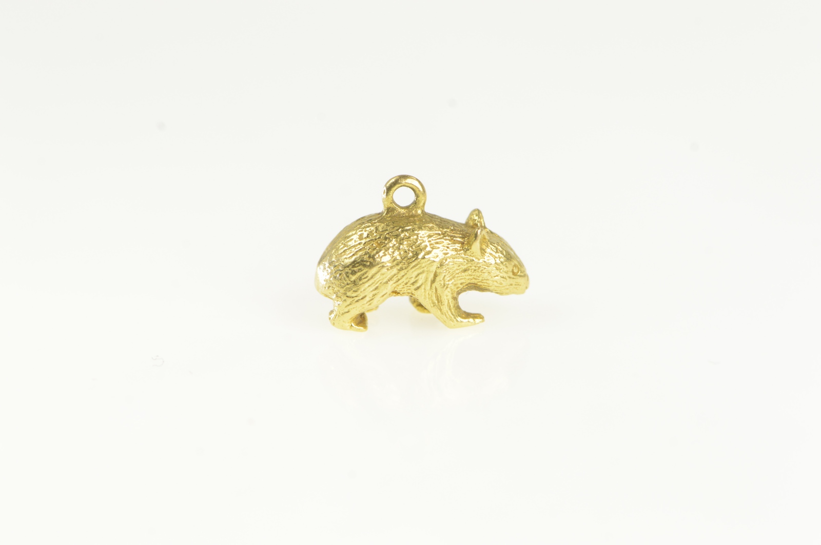 18K 3D Capybara Australian Rodent Animal Yellow Gold Charm/Pendant ...