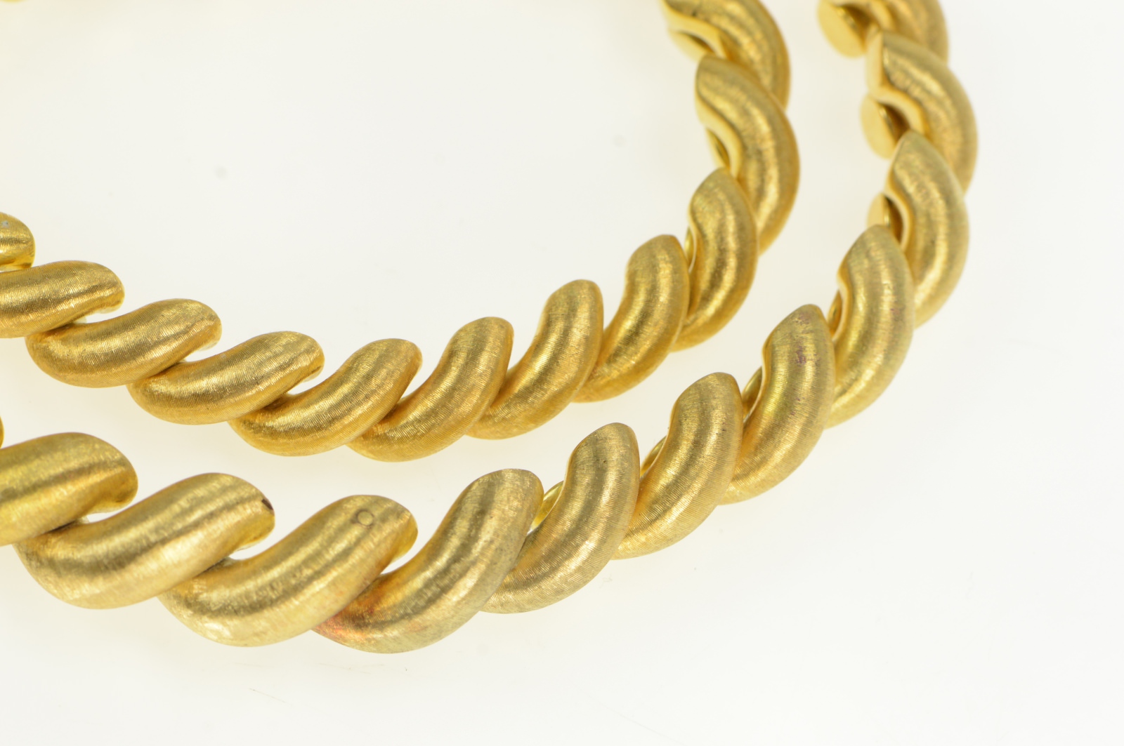 18K Carlo Weingrill San Marco Link Designer Chain Yellow Gold Necklace ...