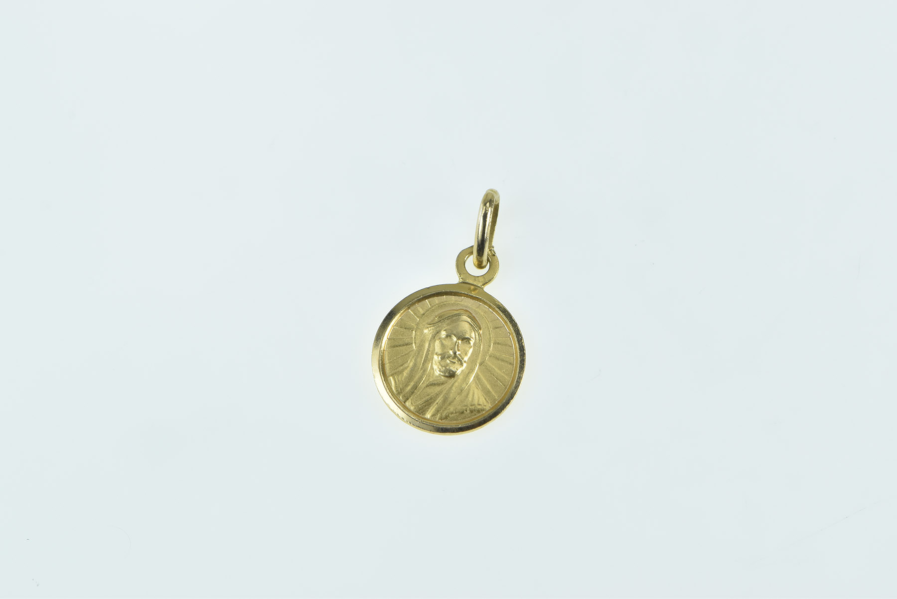 18K Christian Biblical Wiseman Reversible Faith Yellow Gold Charm ...