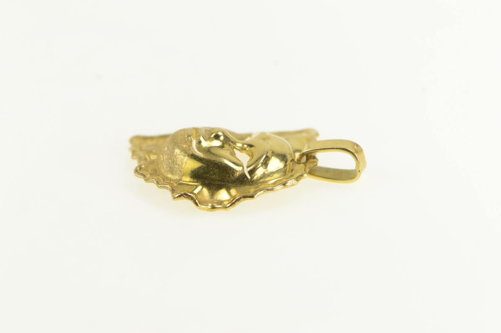 18K Repousse Handmade Venetian Mask Italy Yellow Gold Charm/Pendant ...