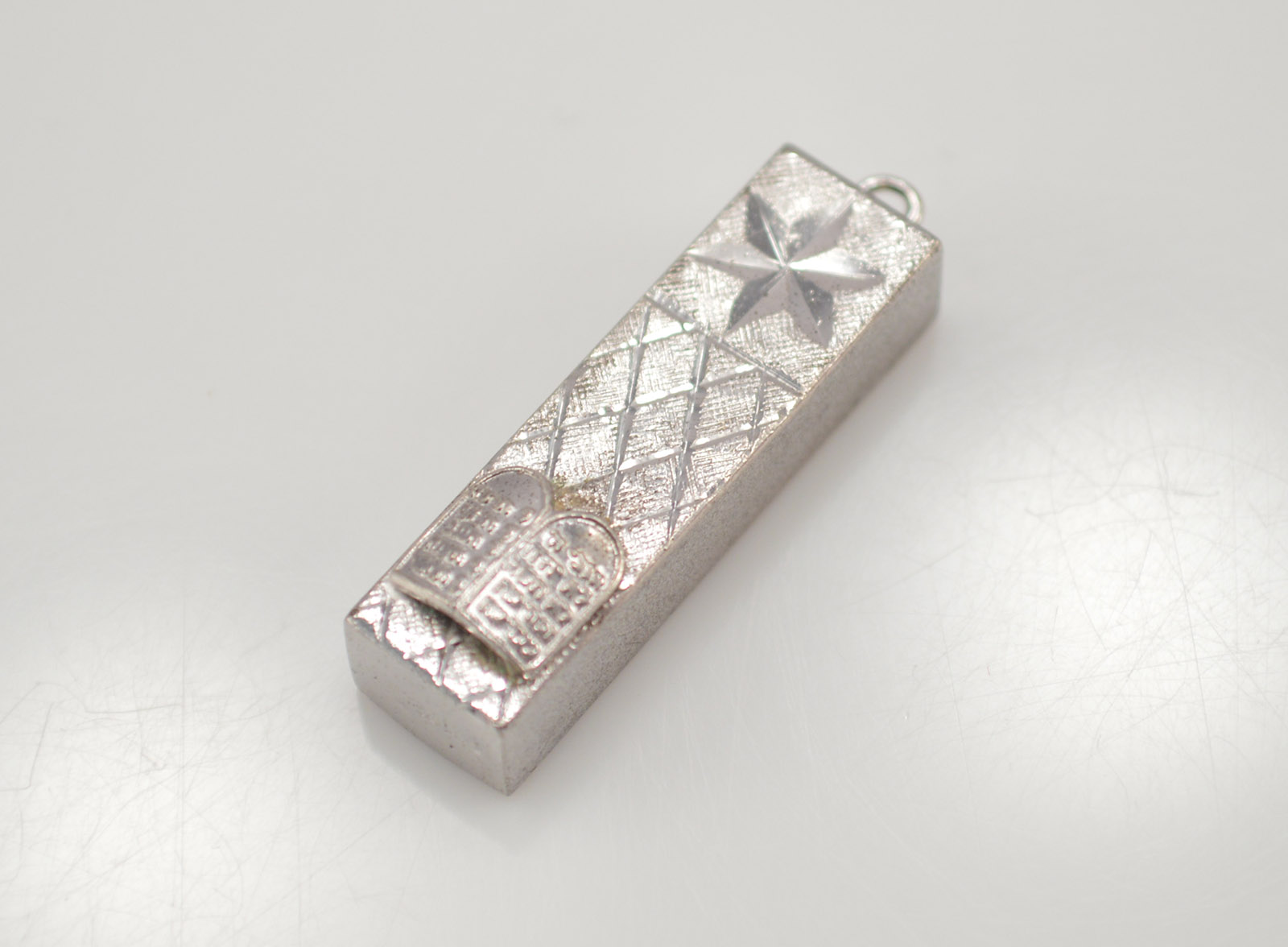2.2g Solid Silver 3D Ten Commandments Star Tower Sterling Charm Marked ...