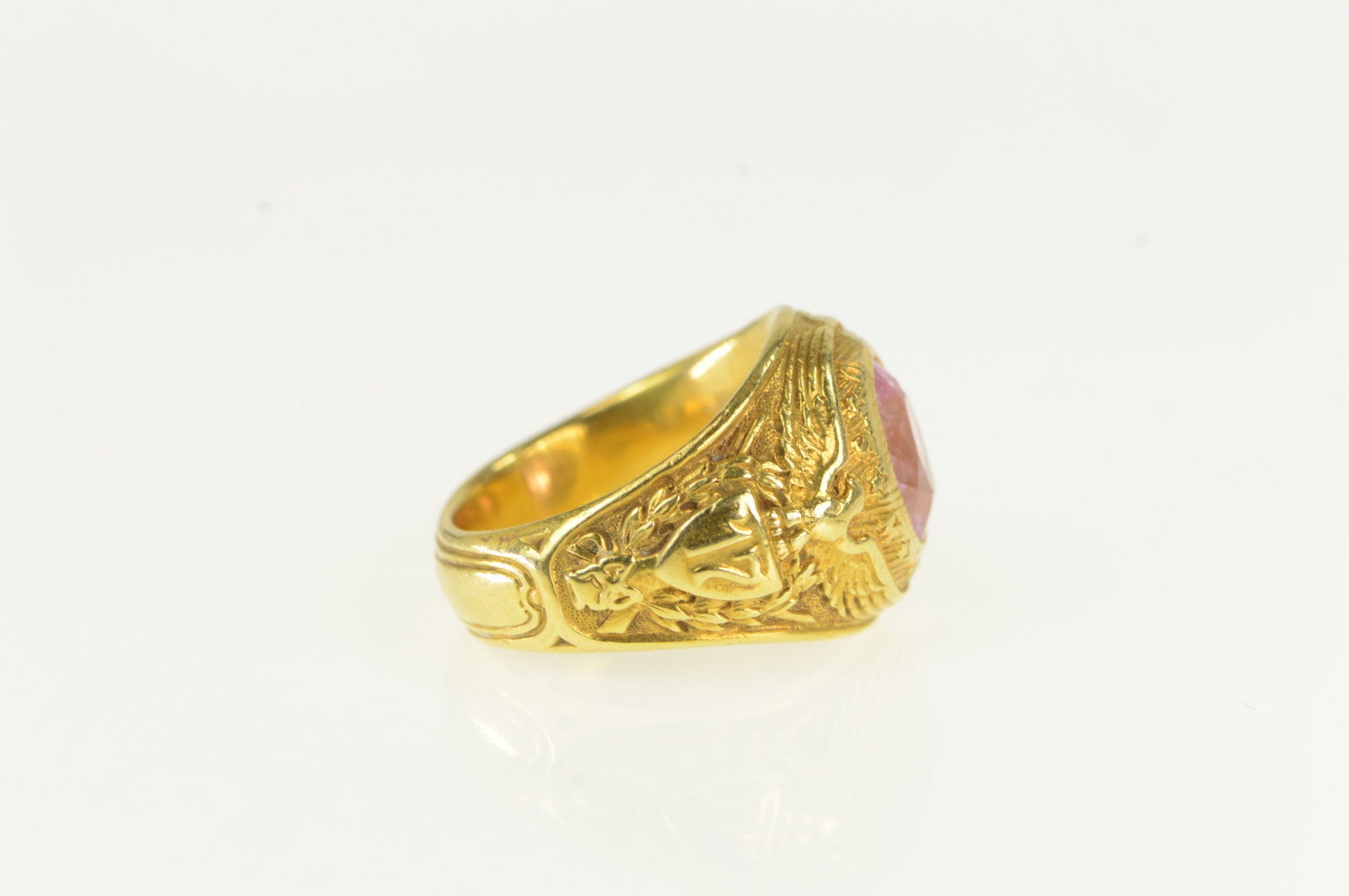 22K 1917 Tiffany & Co. Art Deco Class Yellow Gold Ring, Size 4.5 ...