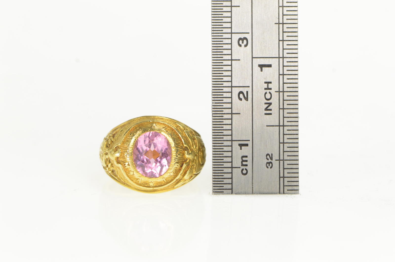 22K 1917 Tiffany & Co. Art Deco Class Yellow Gold Ring, Size 4.5 ...