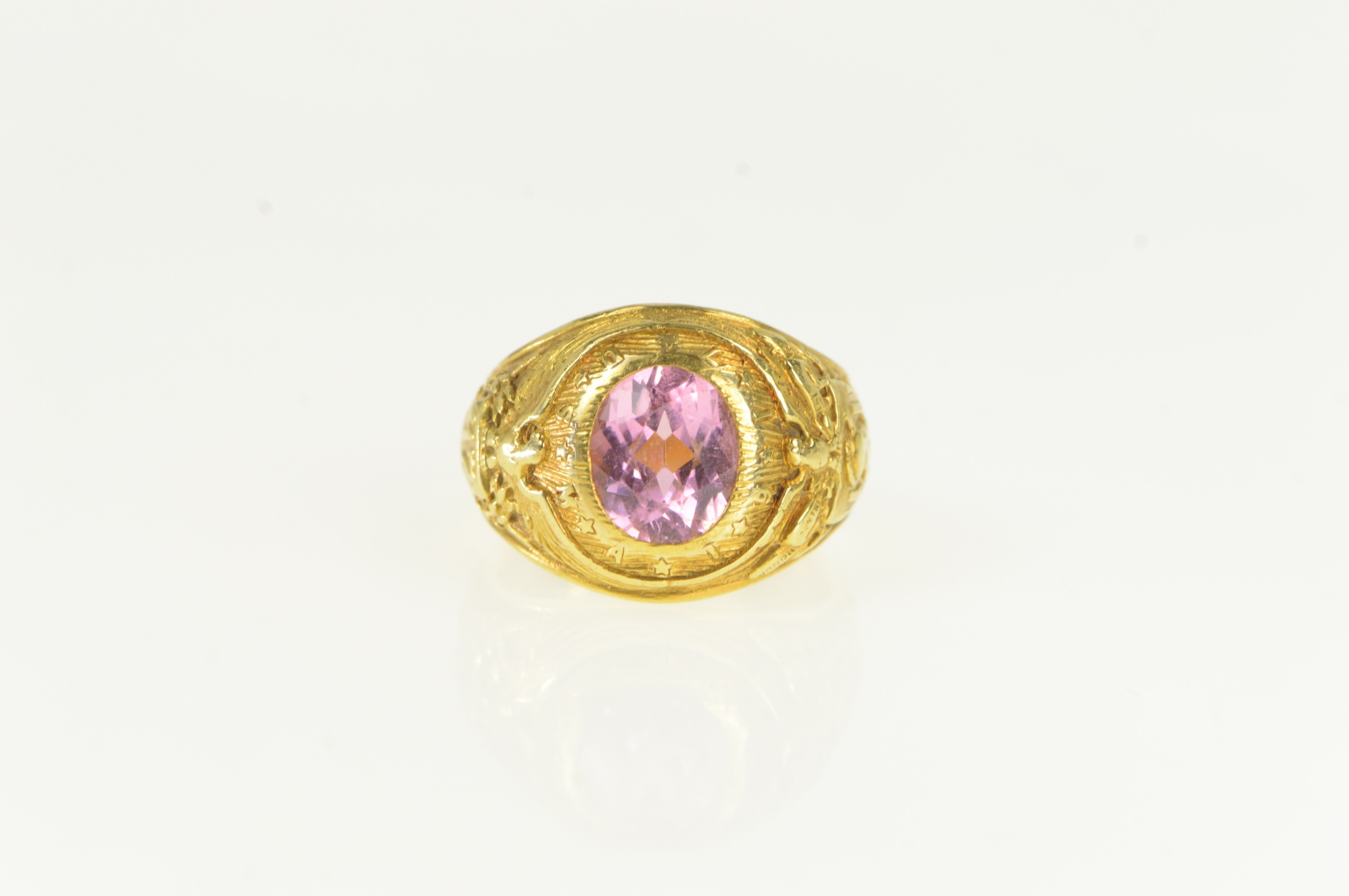 22K 1917 Tiffany & Co. Art Deco Class Yellow Gold Ring, Size 4.5 ...