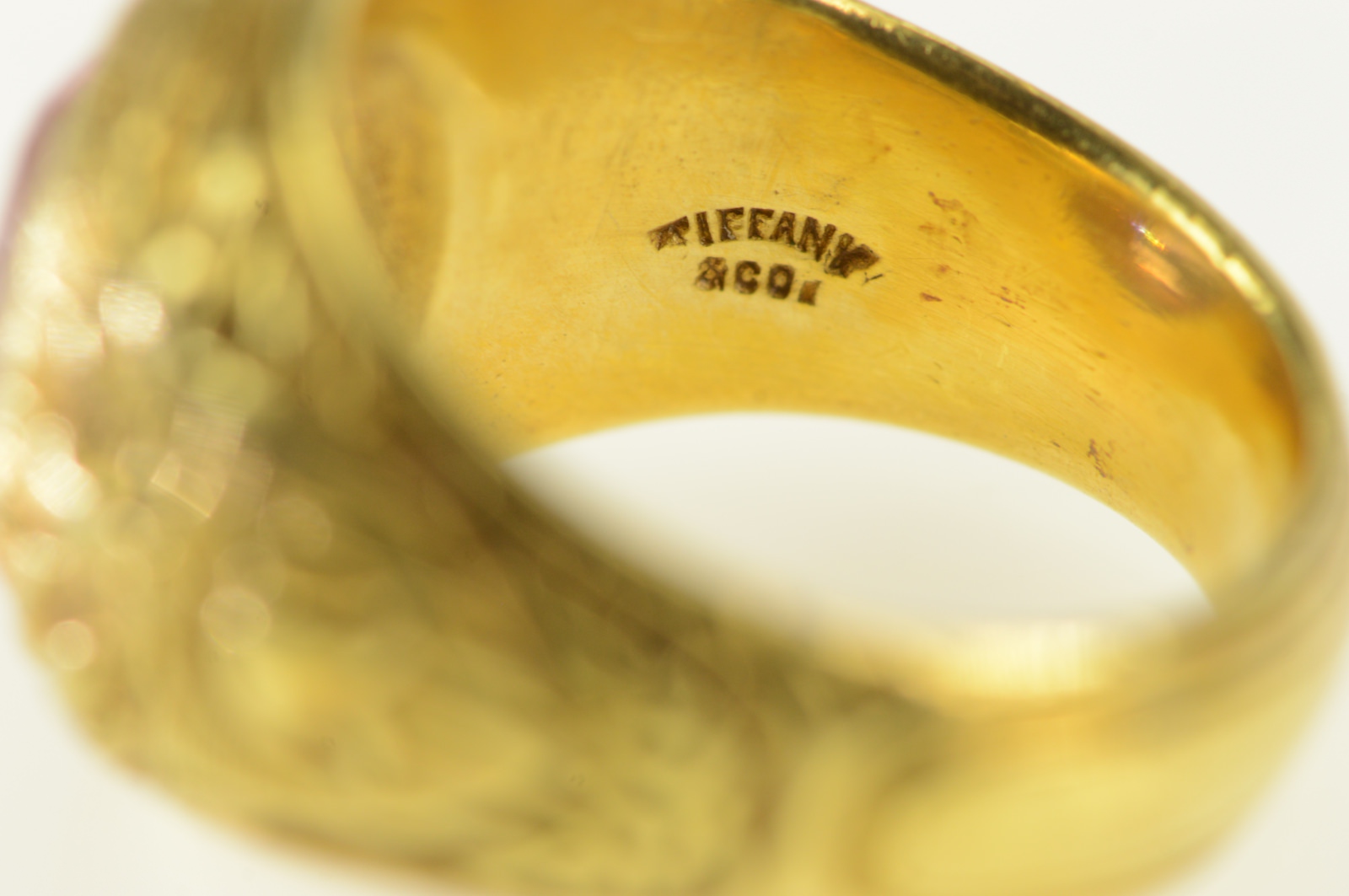 22K 1917 Tiffany & Co. Art Deco Class Yellow Gold Ring, Size 4.5 ...