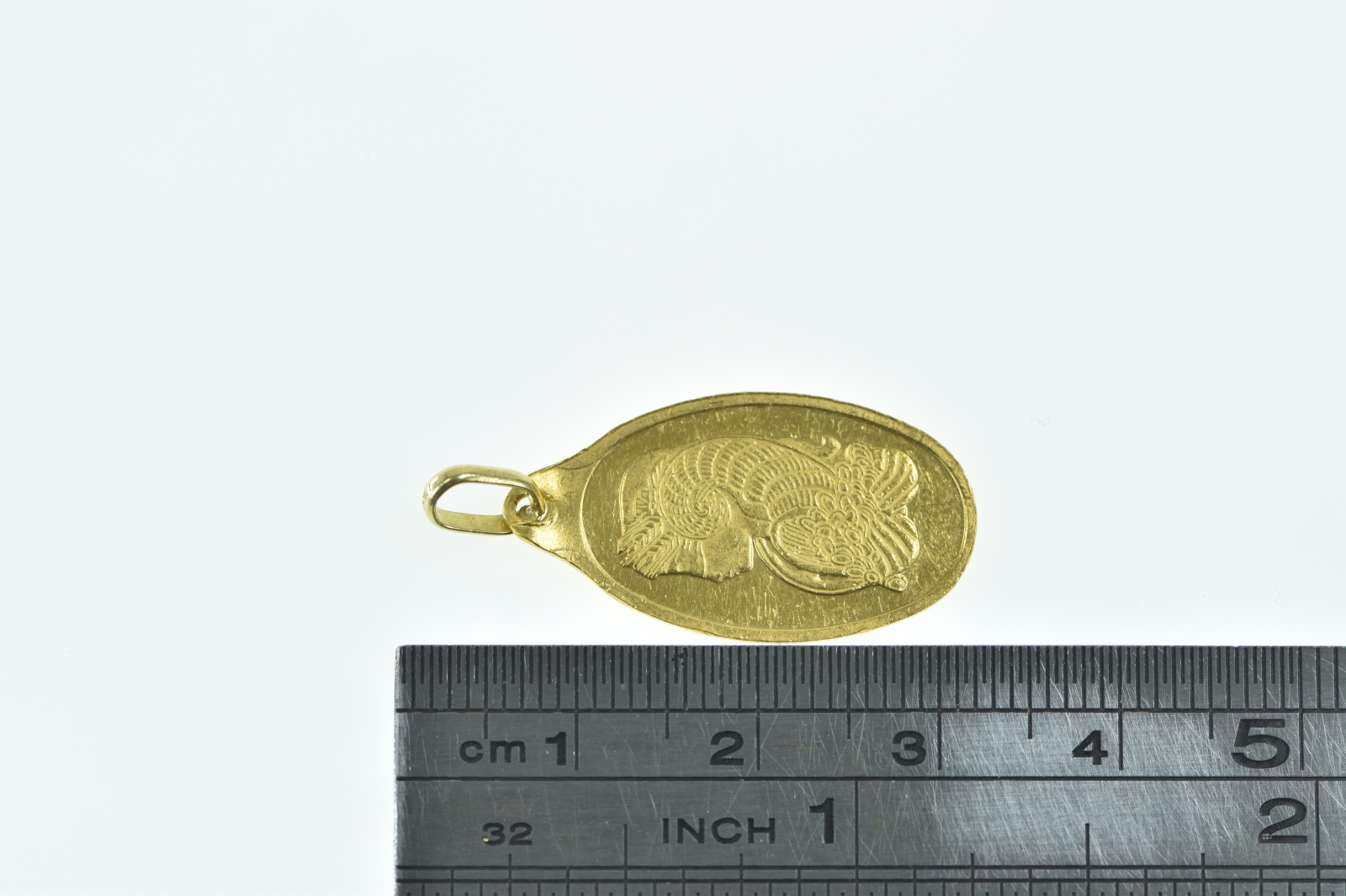 24K Credit Suisse Lady Fortuna Oval Yellow Gold Charm/Pendant ...