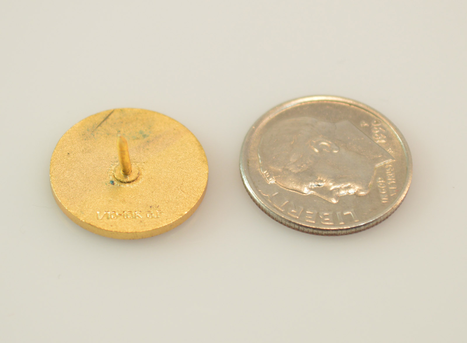 2.6g Gold Filled IRS Treasury Department Retiree Pin / Brooch Marked 1/ ...