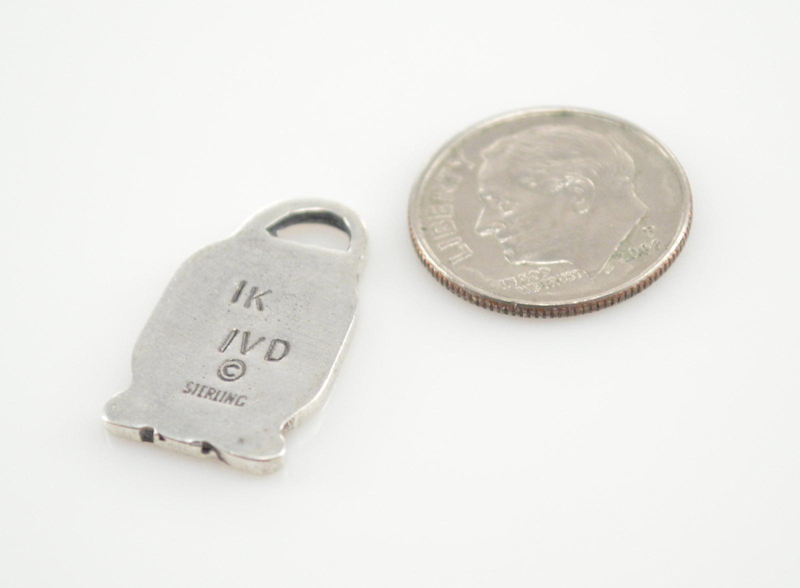 3g Solid Silver Mayan Hieroglyphic Sterling Charm Marked Sterling ...