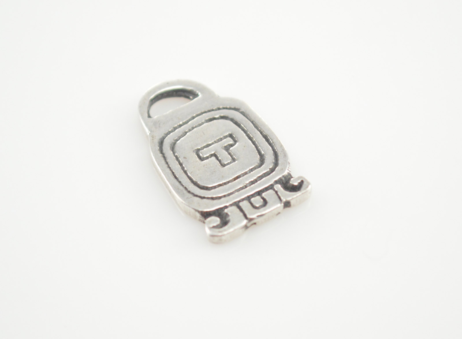 3g Solid Silver Mayan Hieroglyphic Sterling Charm Marked Sterling ...