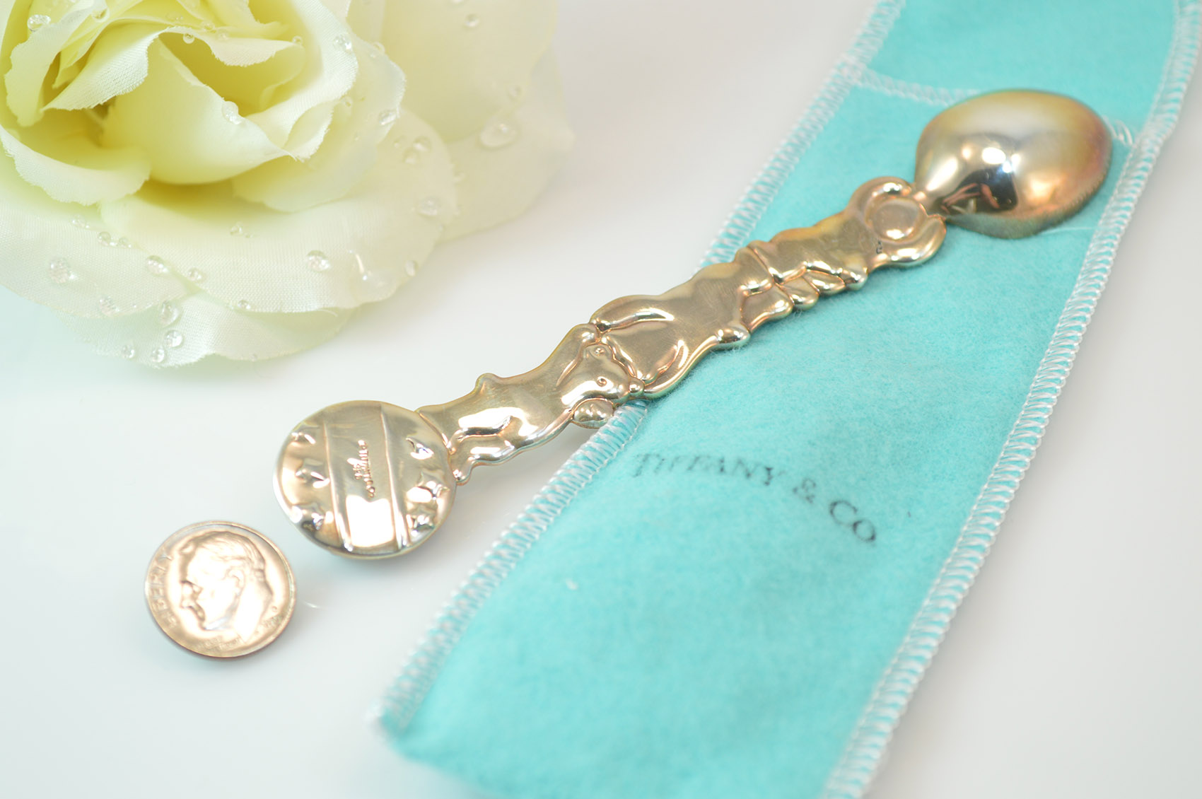 45.3g Sterling Tiffany & Co. Teddy Bear Baby Spoon 925 | Property Room
