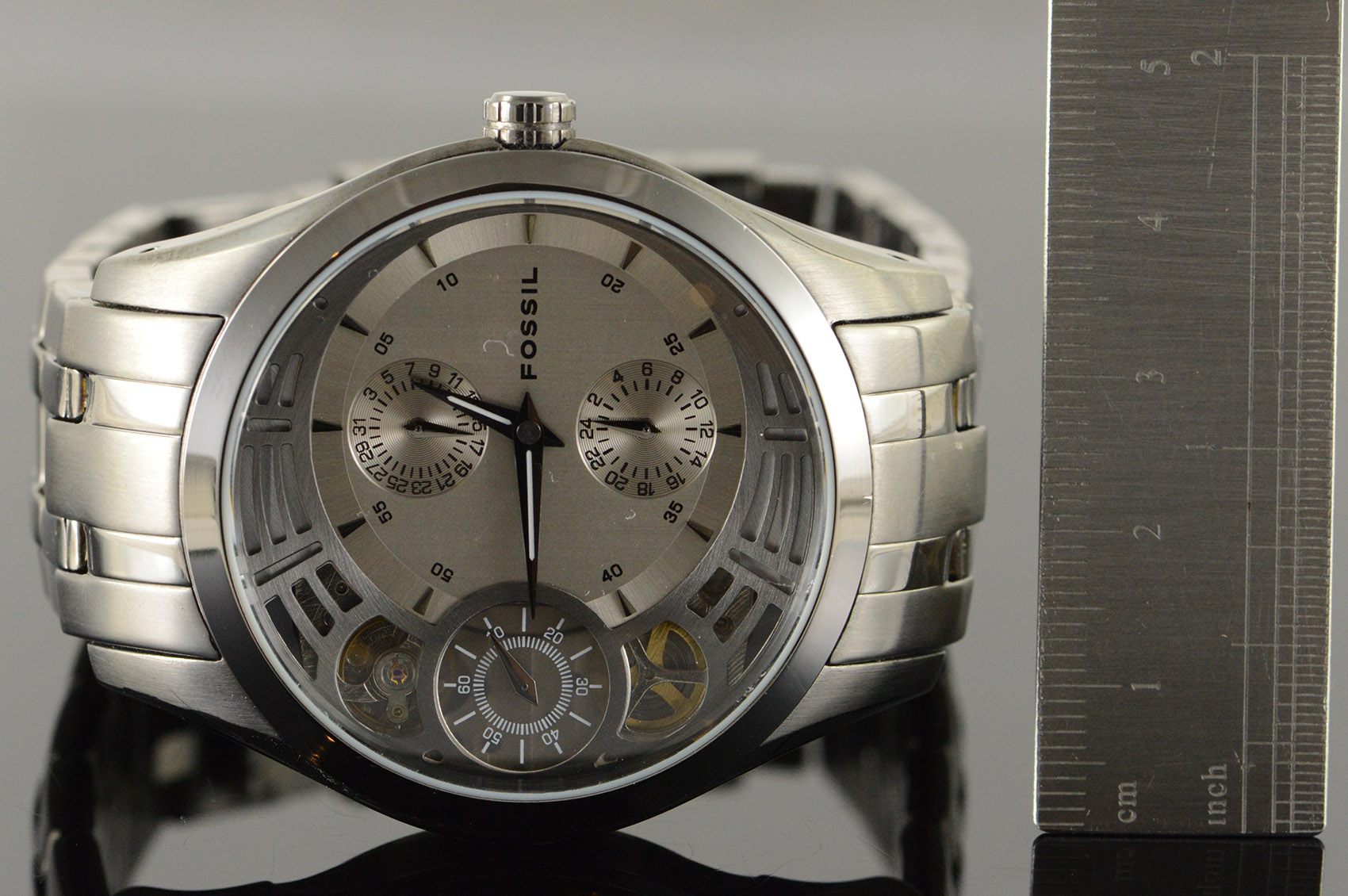 46mm Fossil Automatic ME-1012 Watch - Men's | Property Room