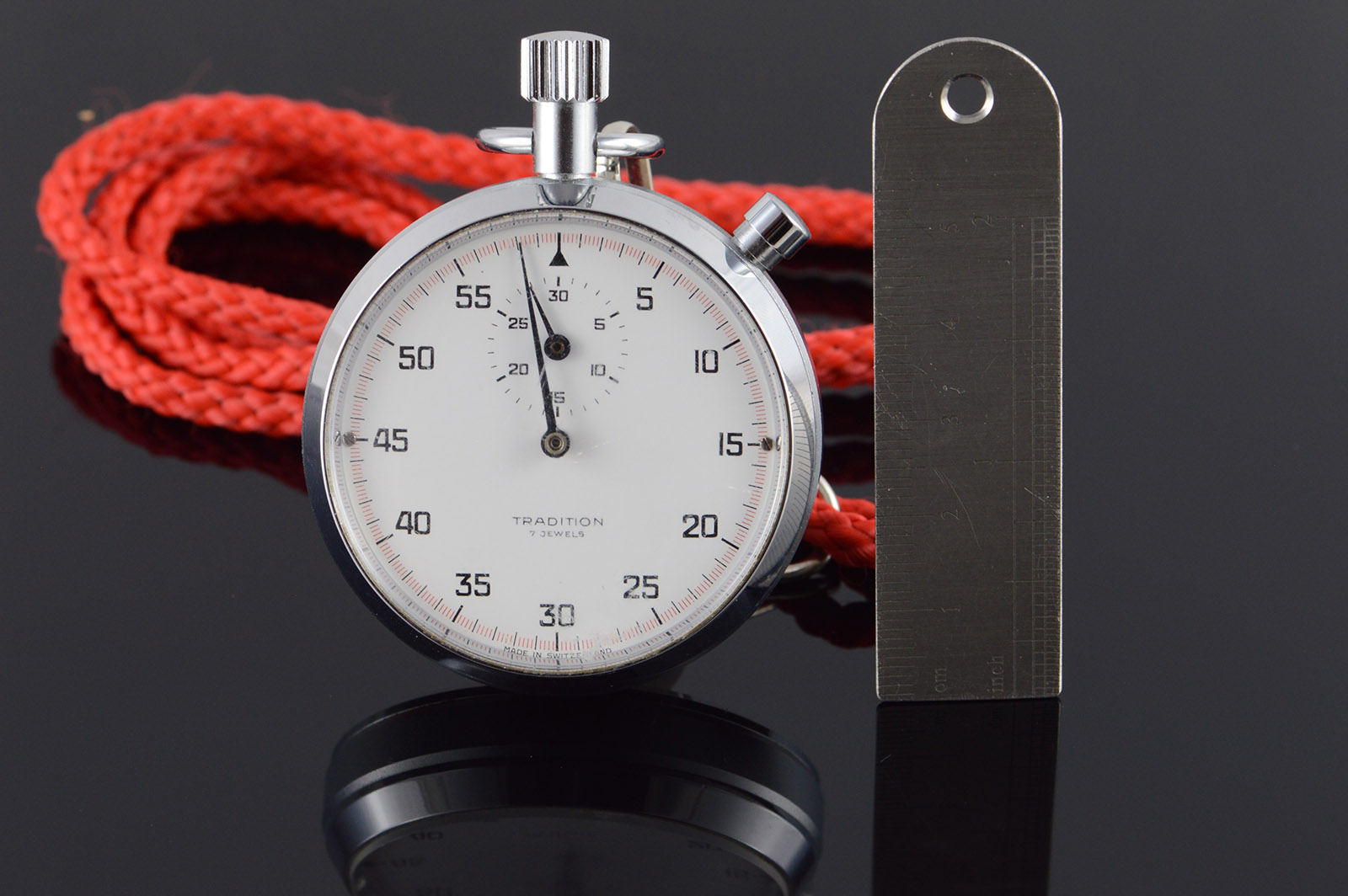 54mm Vintage Tradition 7 Jewel Mechanical Stop Watch Pocket Watch ...