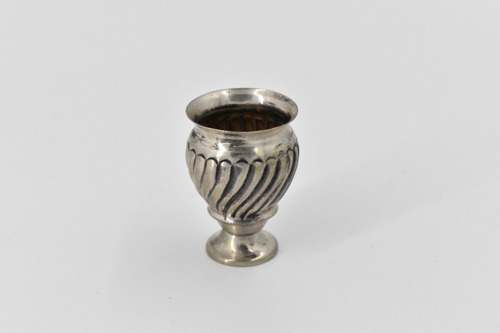 800 Silver Antique Swirl Design Salt Cellar | Property Room