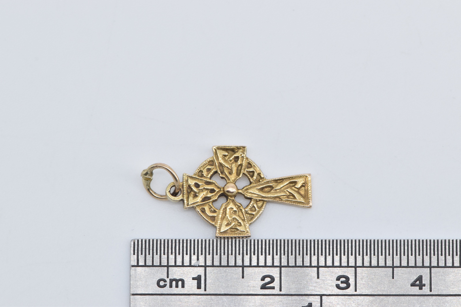 9K Celtic Cross Irish Faith Symbol Yellow Gold Charm/Pendant | Property ...