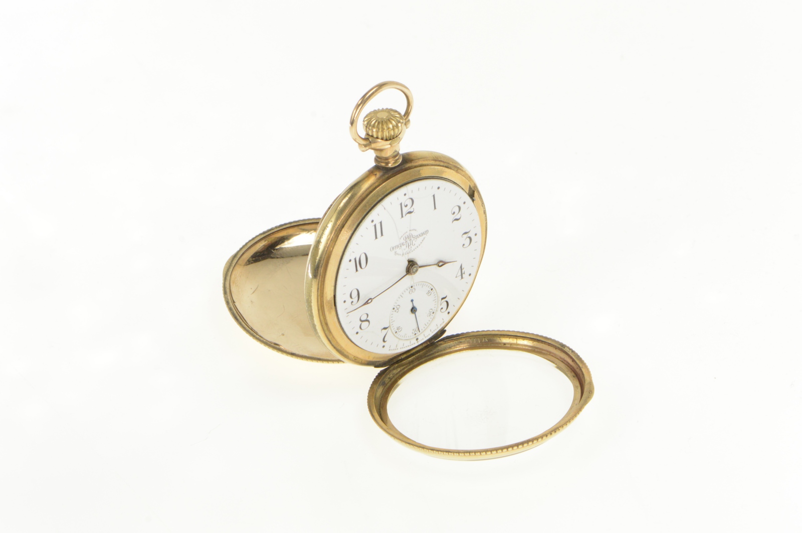 Ball Official RR Standard 18s 17 Jewel 14K Gold Filled Pocket Watch ...