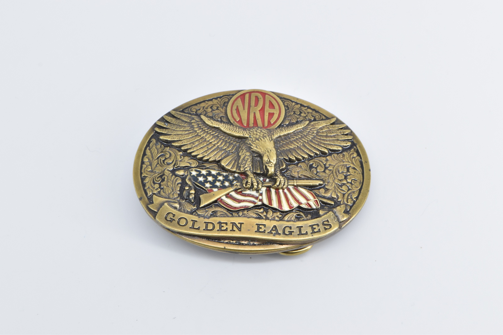 Bronze NRA Golden Eagles National Rifle Association Belt Buckle ...