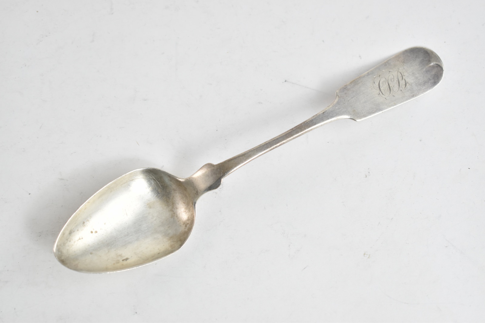Coin Silver 1830s J Polhamus Flatware Serving Spoon | Property Room