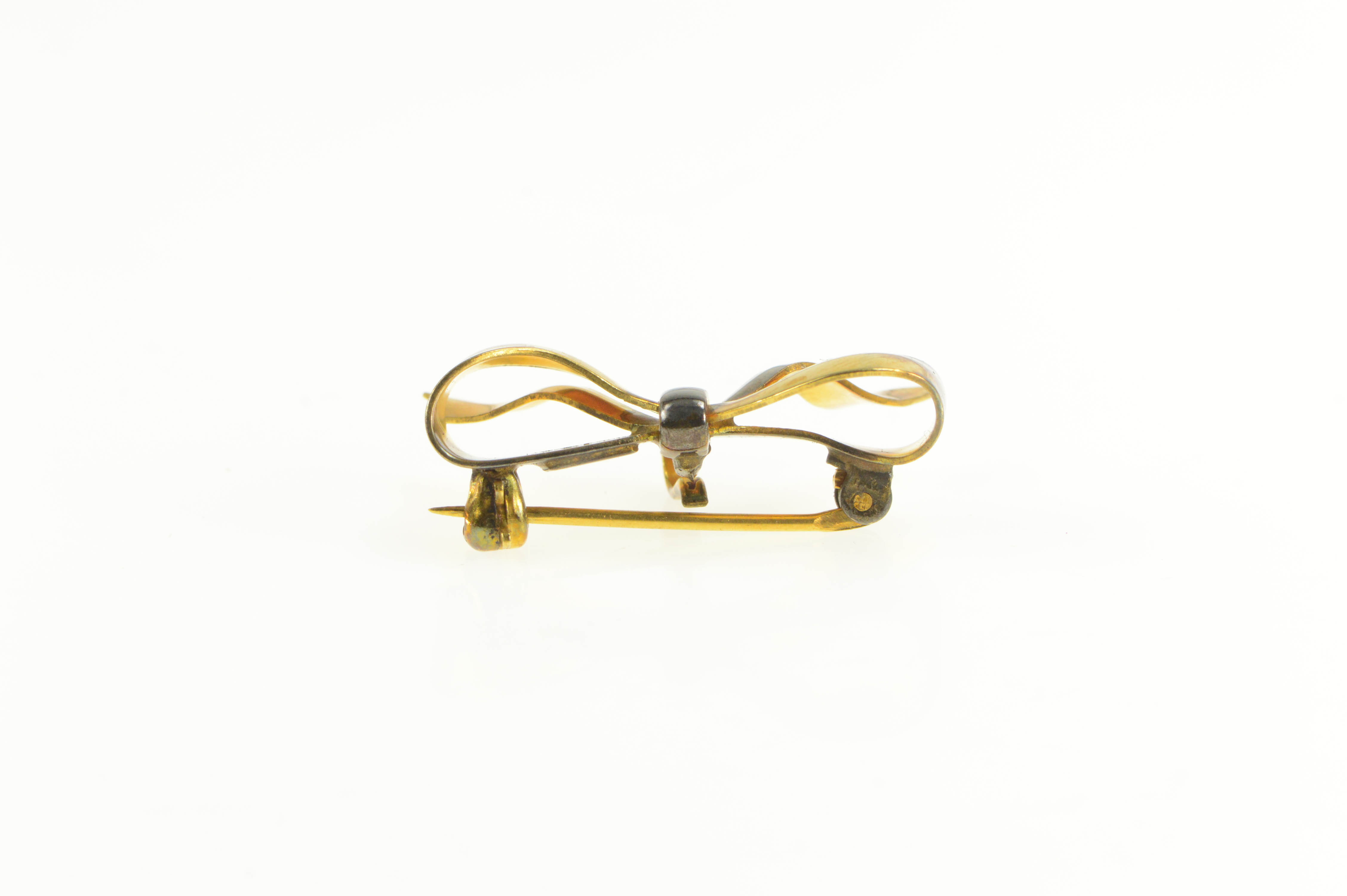 Gold Filled 1930's Bow Ribbon Promise Symbol Statement Pin/Brooch ...