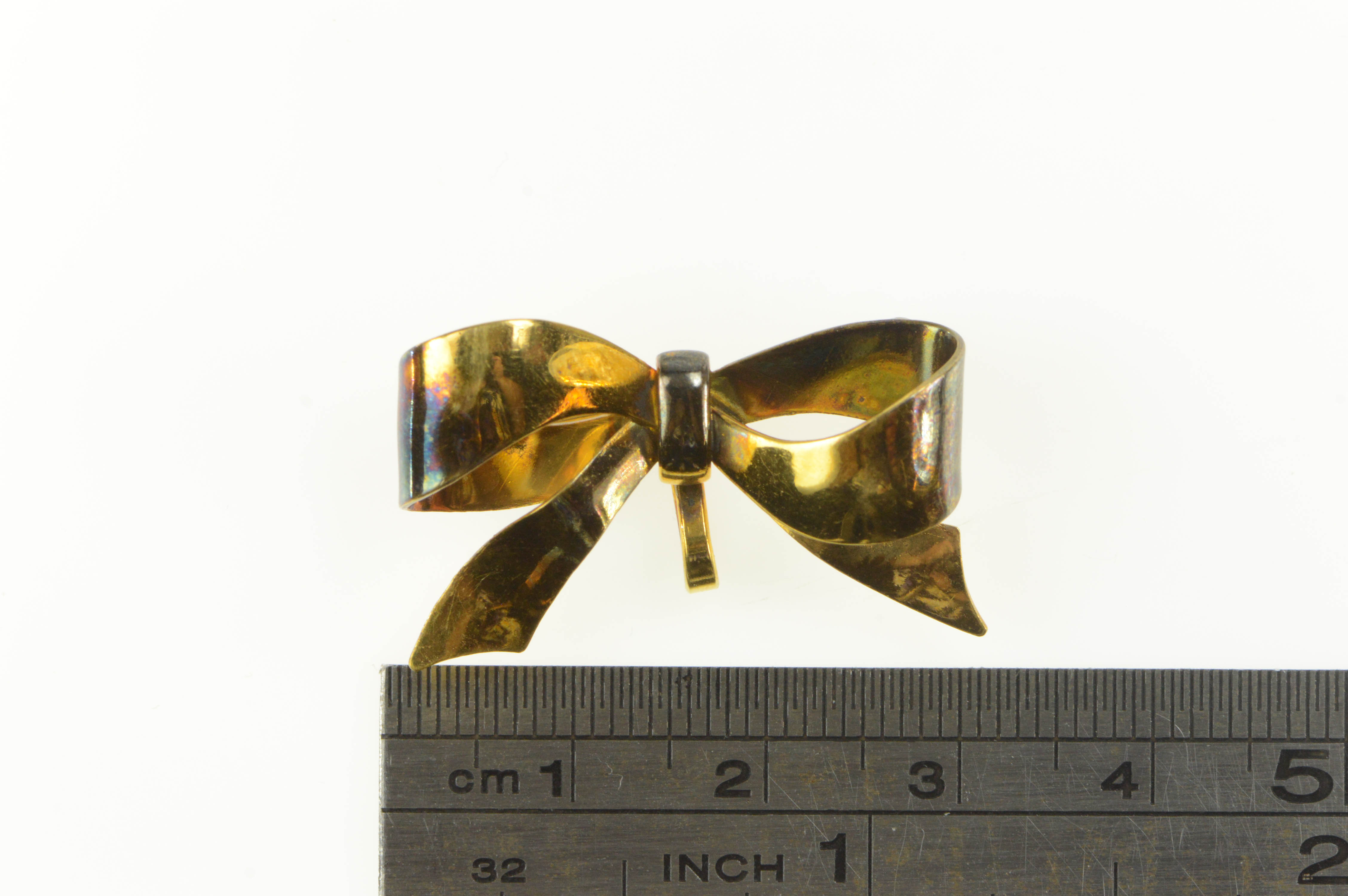 Gold Filled 1930's Bow Ribbon Promise Symbol Statement Pin/Brooch ...