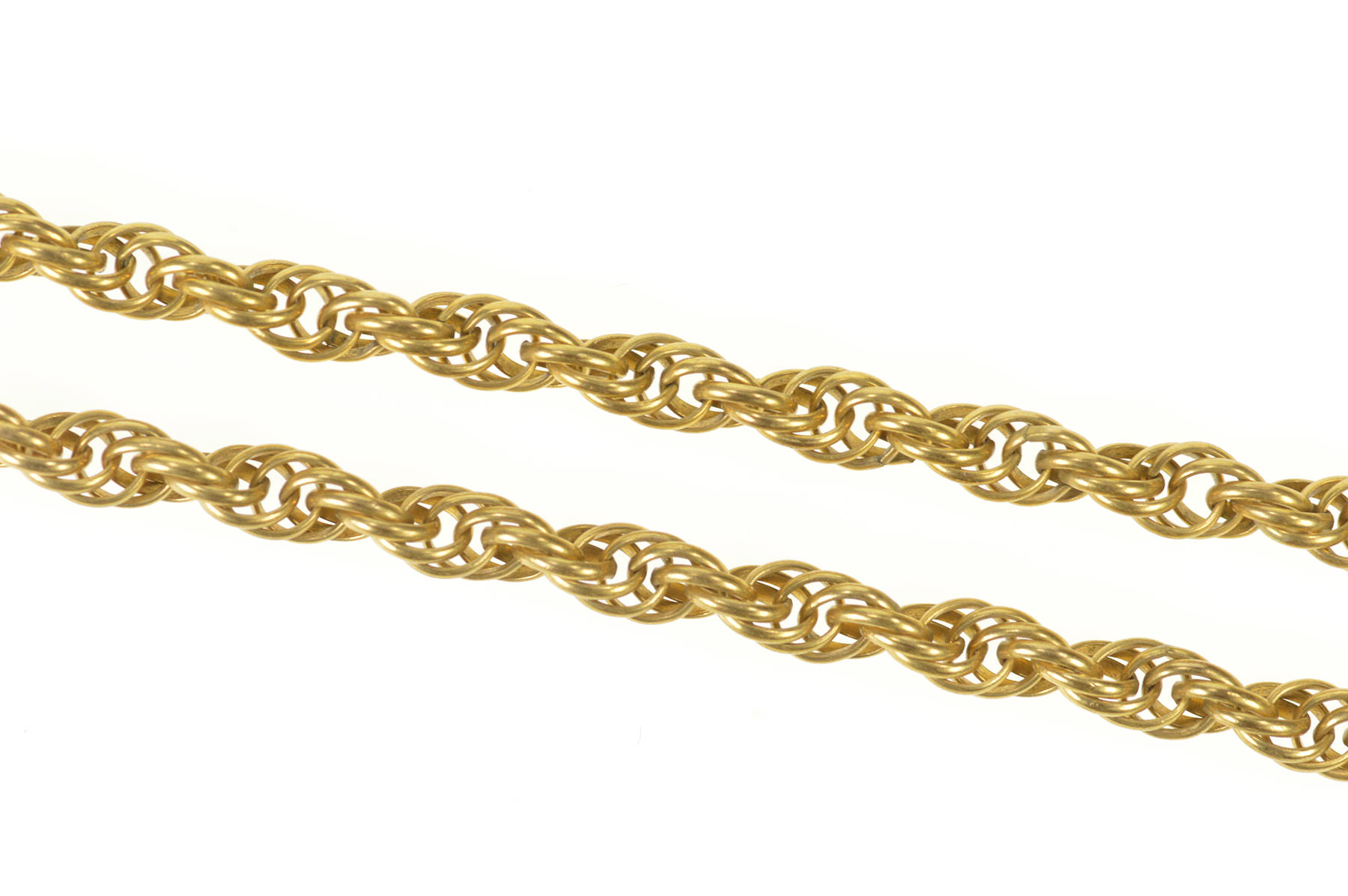 Gold Filled 3.3mm Thick Fancy Retro Rolo Twist Chain Necklace 60 ...