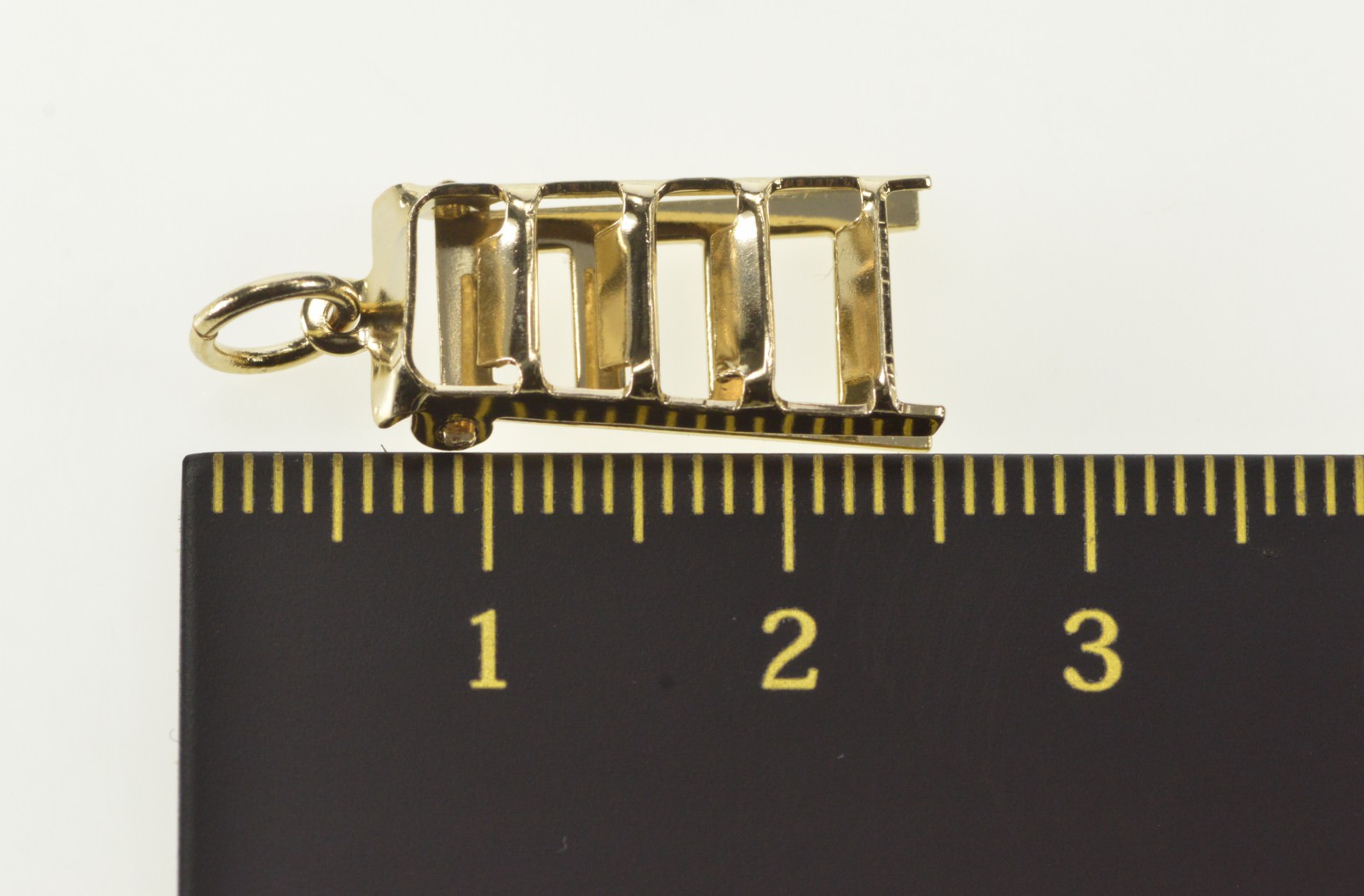 Gold Filled Articulated 3D Ladder Folding Good Luck Charm/Pendant ...