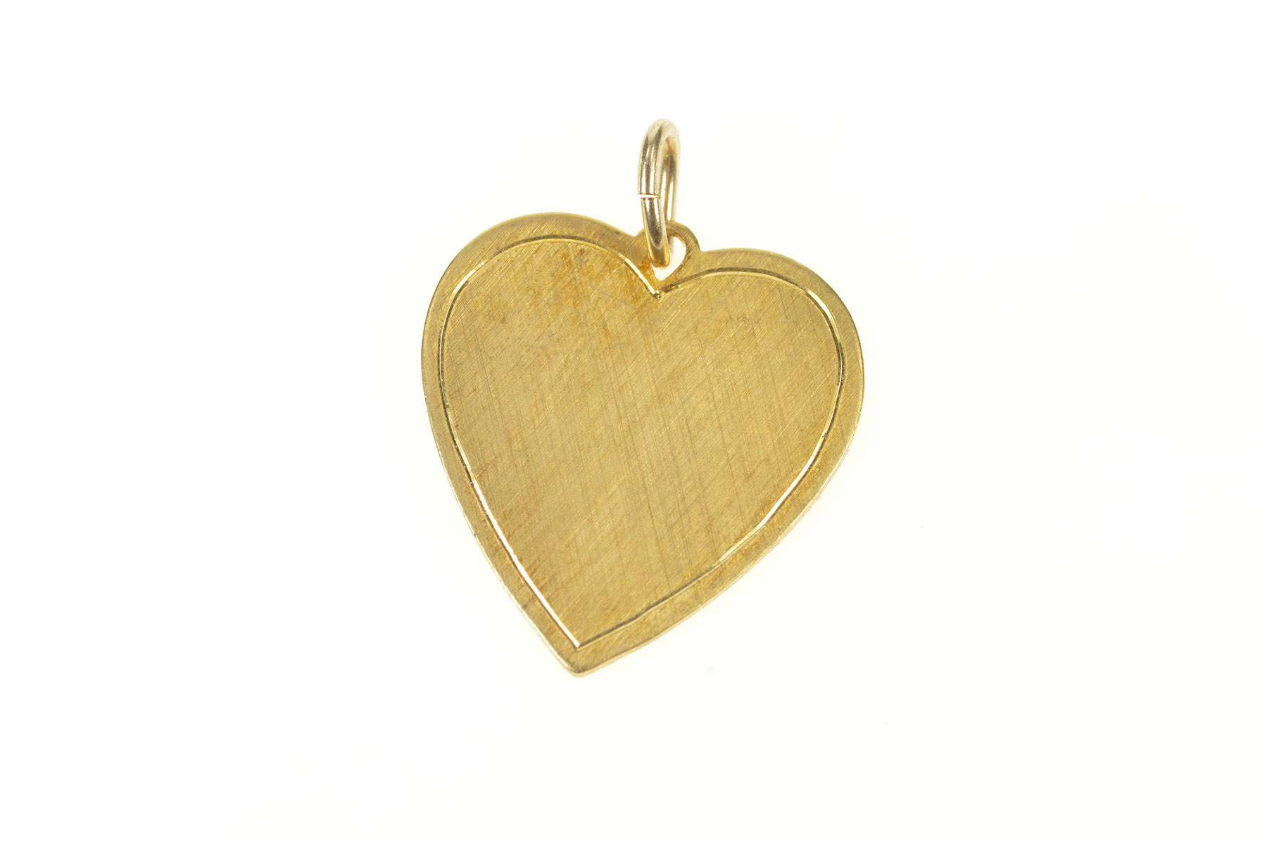 Gold Filled Crosshatch Textured Heart Love Symbol Charm/Pendant ...