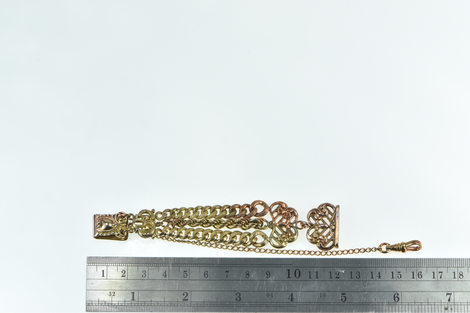 Gold Filled Elaborate Chain Pocket Watch Chain Fob | Property Room