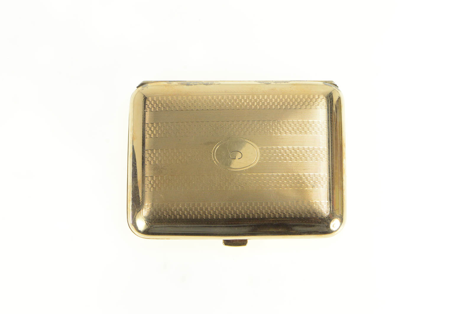 Gold Filled Elgin G Art Deco Monogram Cigarette Case | Property Room