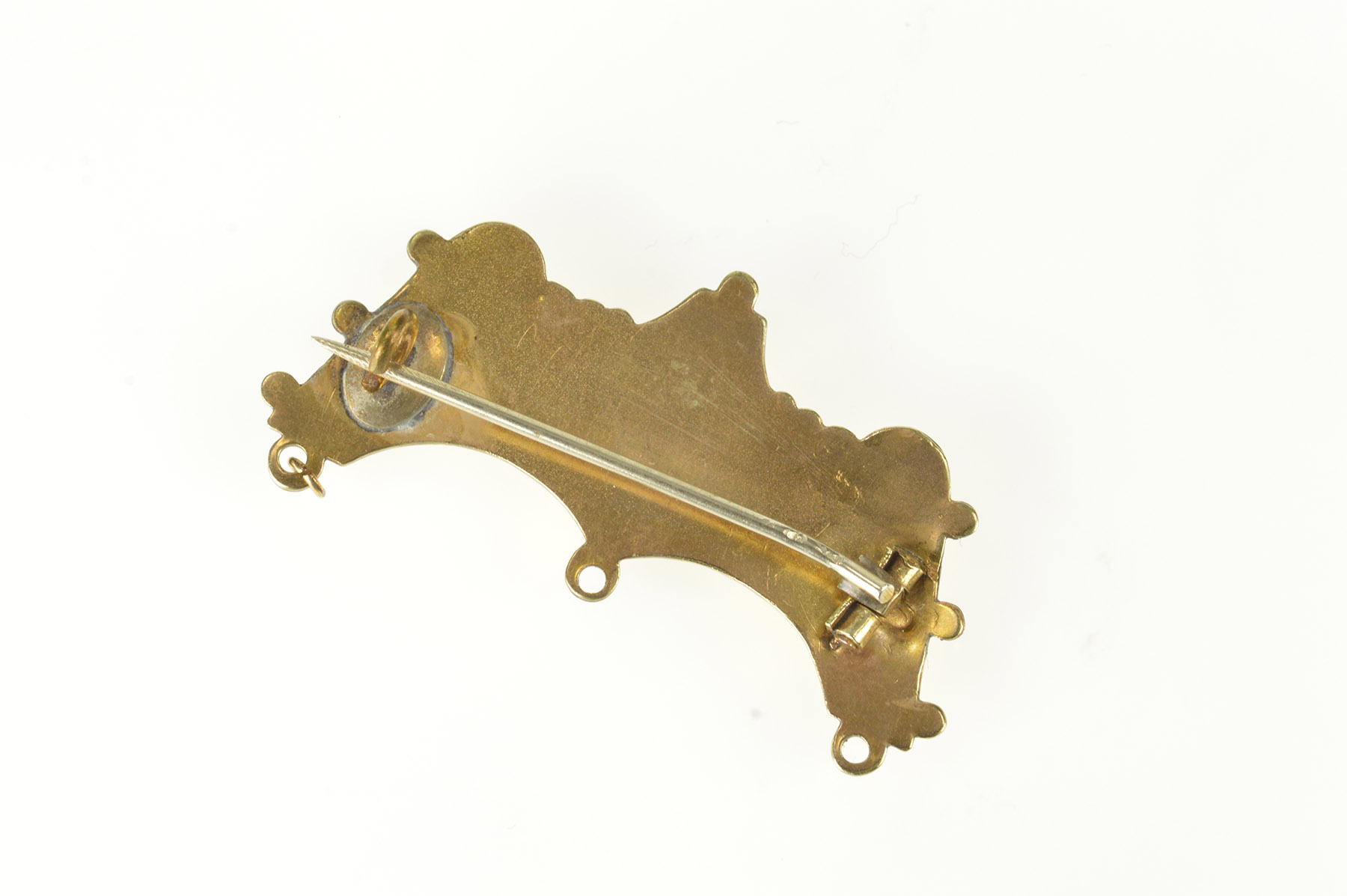 Gold Filled Ornate Retro Ornamental Decorative Etched Pin/Brooch ...