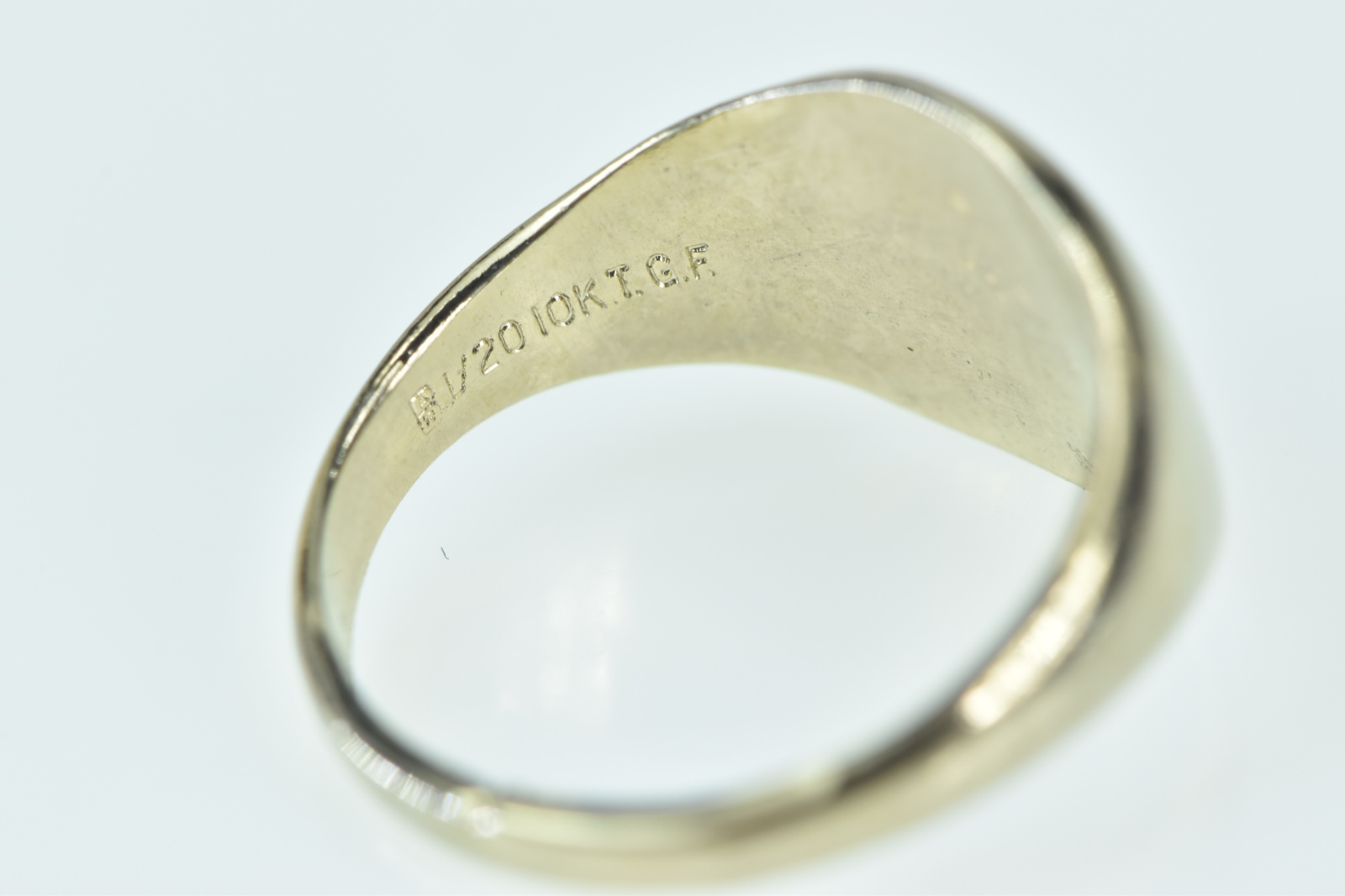 Gold Filled P Cursive Monogram Letter Initial Name Ring, Size 3.75 ...